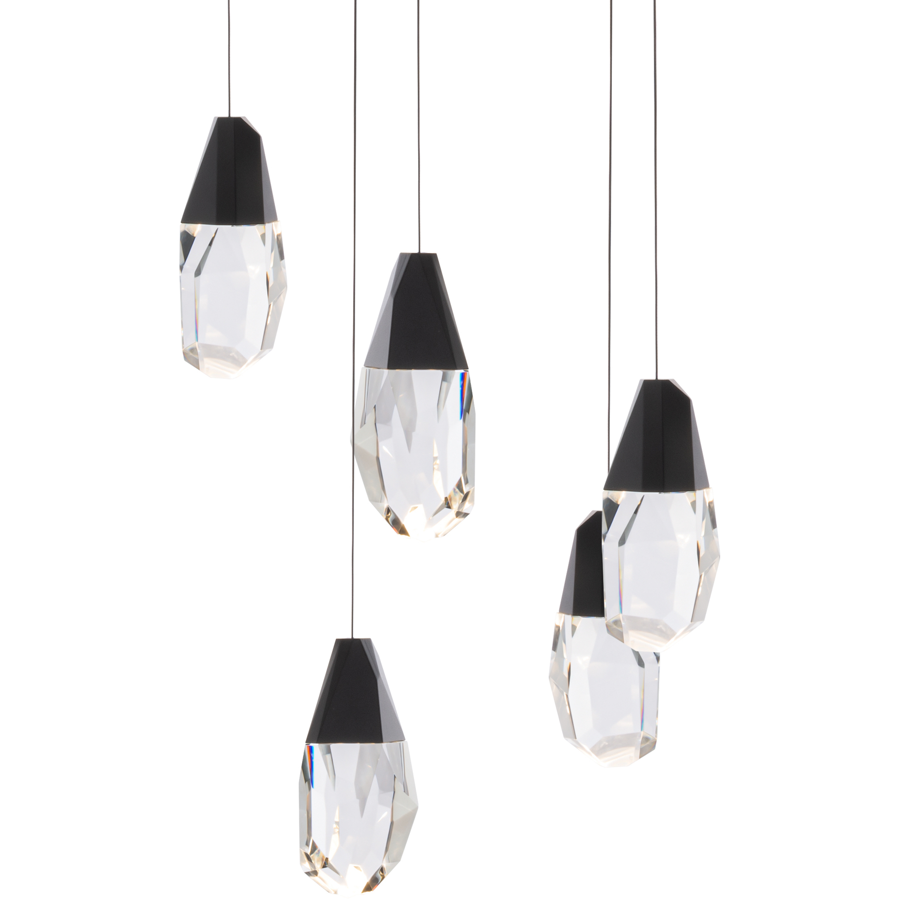 Schonbek BPD20205O-BK Martini LED 17 inch Black Multi-Light Pendant ...