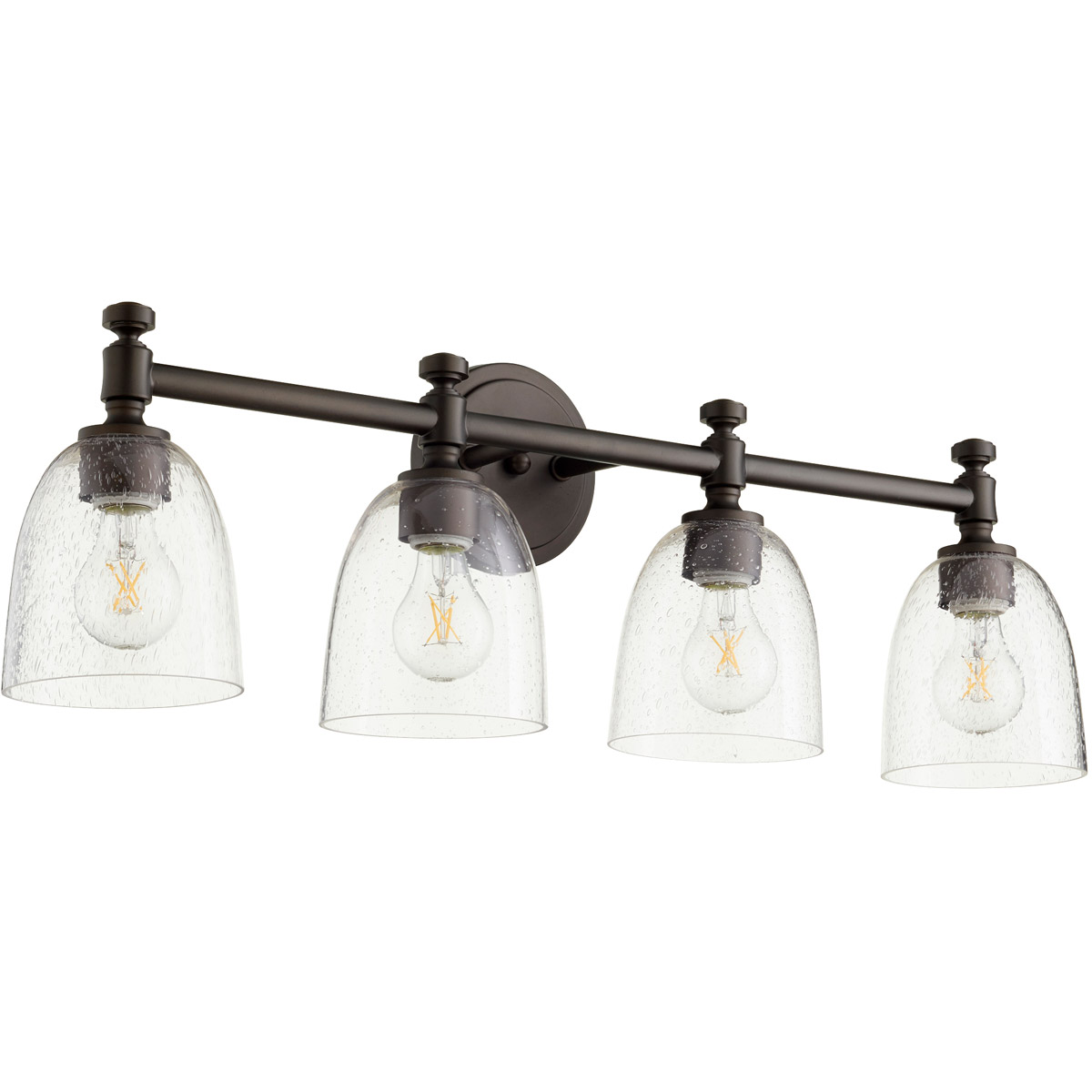 Quorum 5122-4-286 Rossington 4 Light 30 inch Oiled Bronze Vanity Light ...