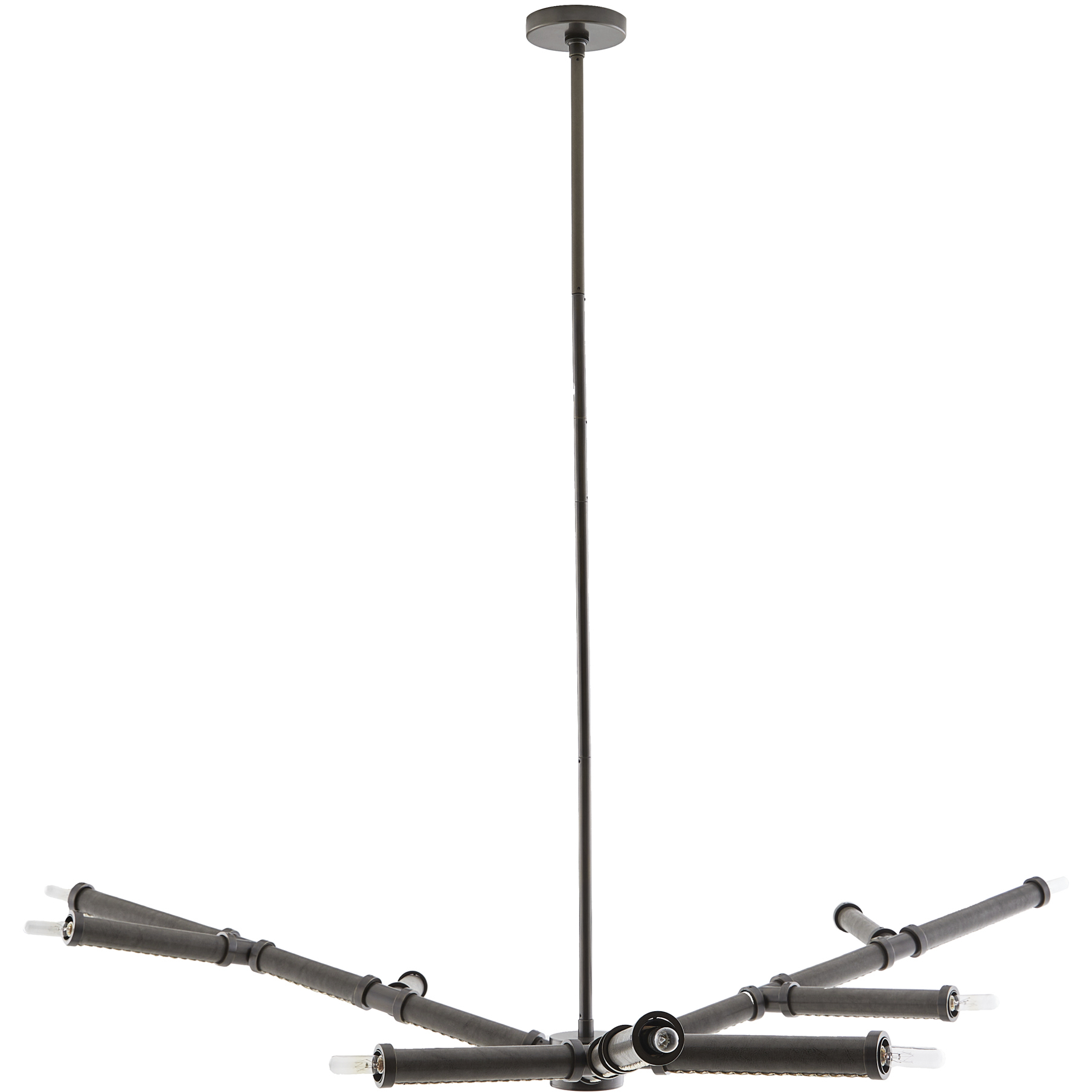 Arteriors 89499 Paden 9 Light 56 inch Charcoal Chandelier Ceiling Light