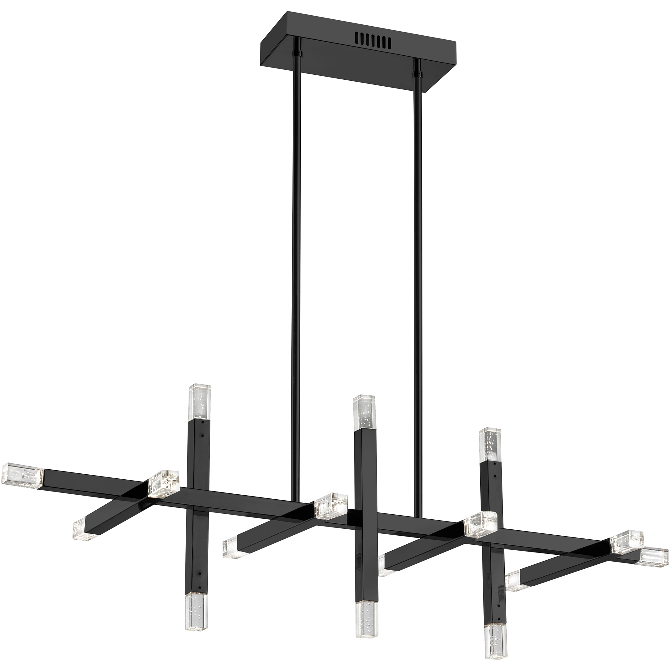 Dainolite FCS-4064HC-MB Francesca LED 40 inch Matte Black Horizontal ...