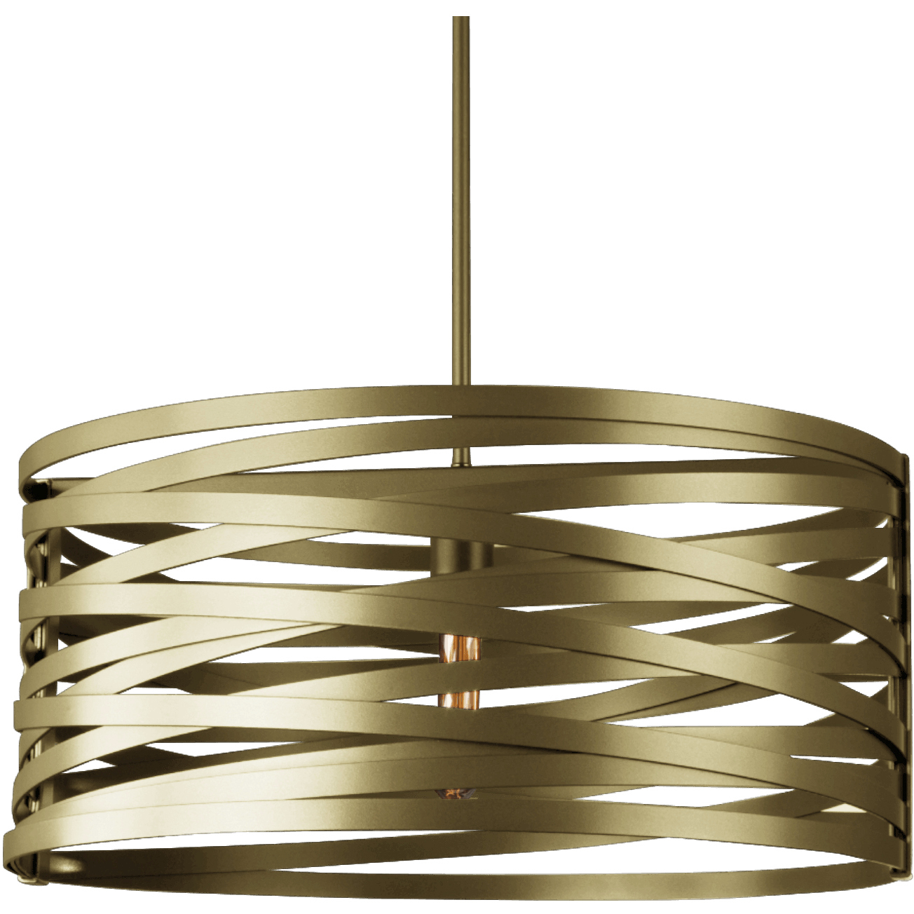 Tempest 1 Light 24.3 inch Gilded Brass Chandelier Ceiling Light in ...