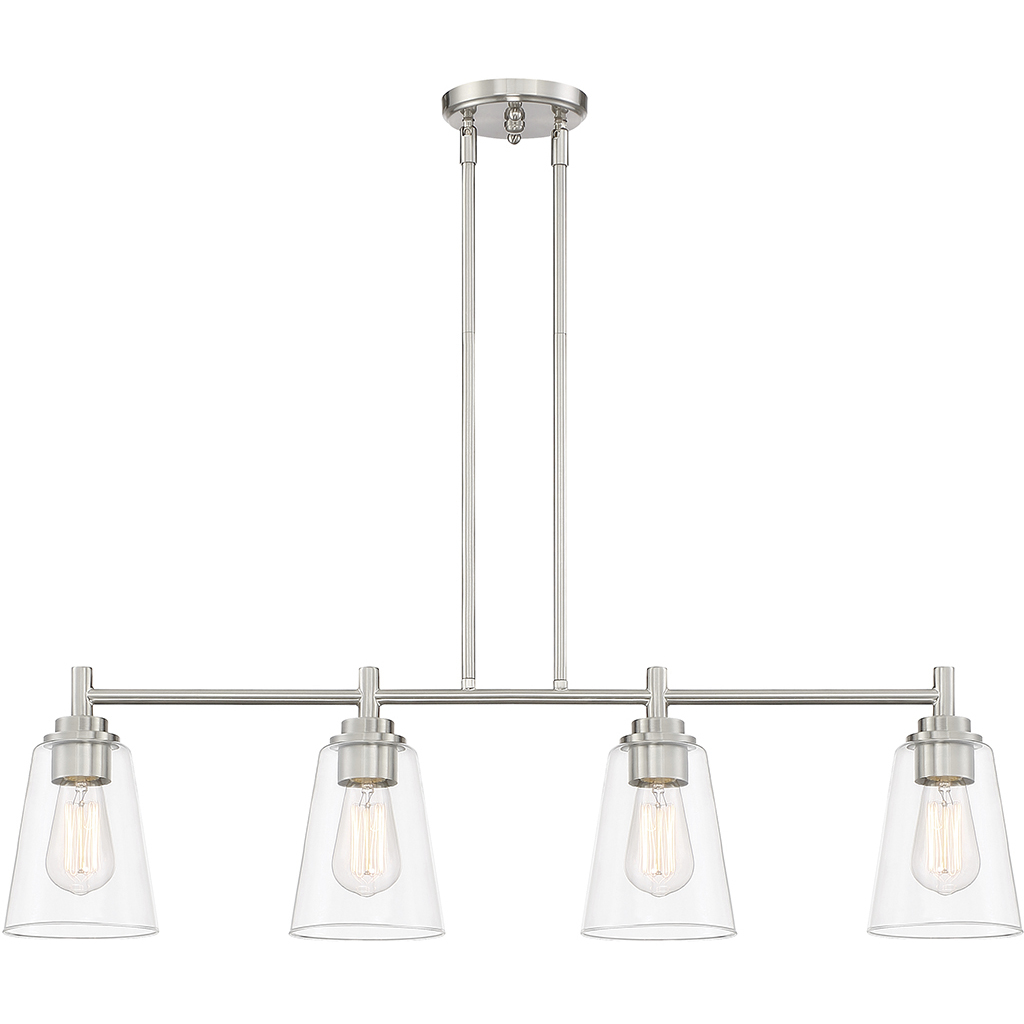 Designers Fountain 95738-SP Westin 4 Light 34 inch Satin Platinum ...