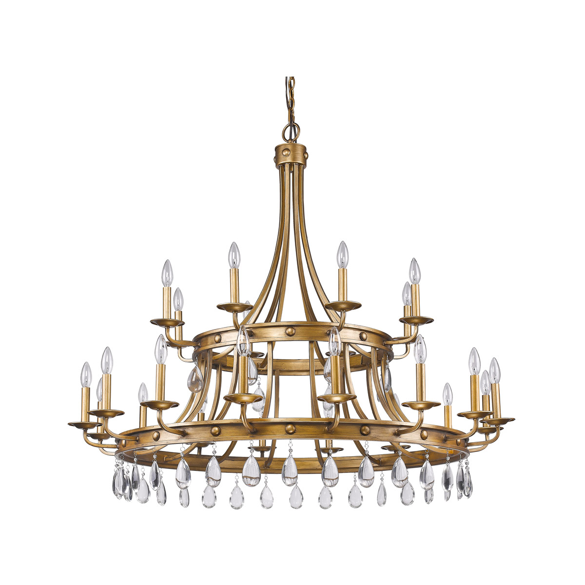 Acclaim Lighting IN11028AG Krista 24 Light 49 inch Antique Gold ...
