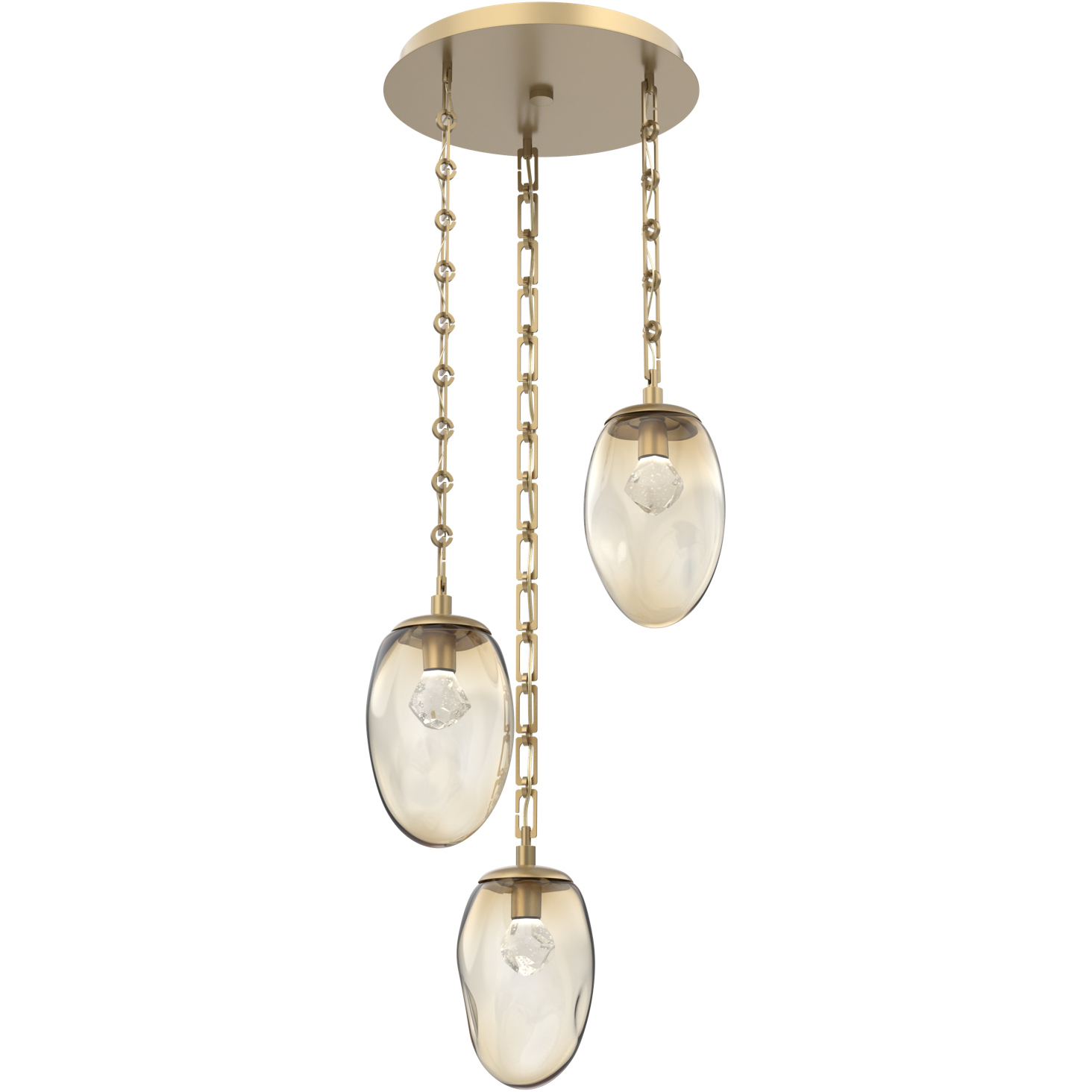 Hammerton Studio CNB0067-03-GB-ZA-CH3-L3 Meteo LED 20 inch Gilded Brass ...