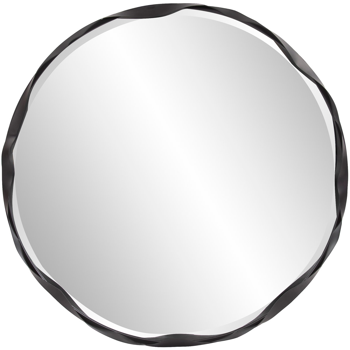 Howard Elliott Collection 19137 Ripley 35 X 35 inch Matte Black Wall Mirror