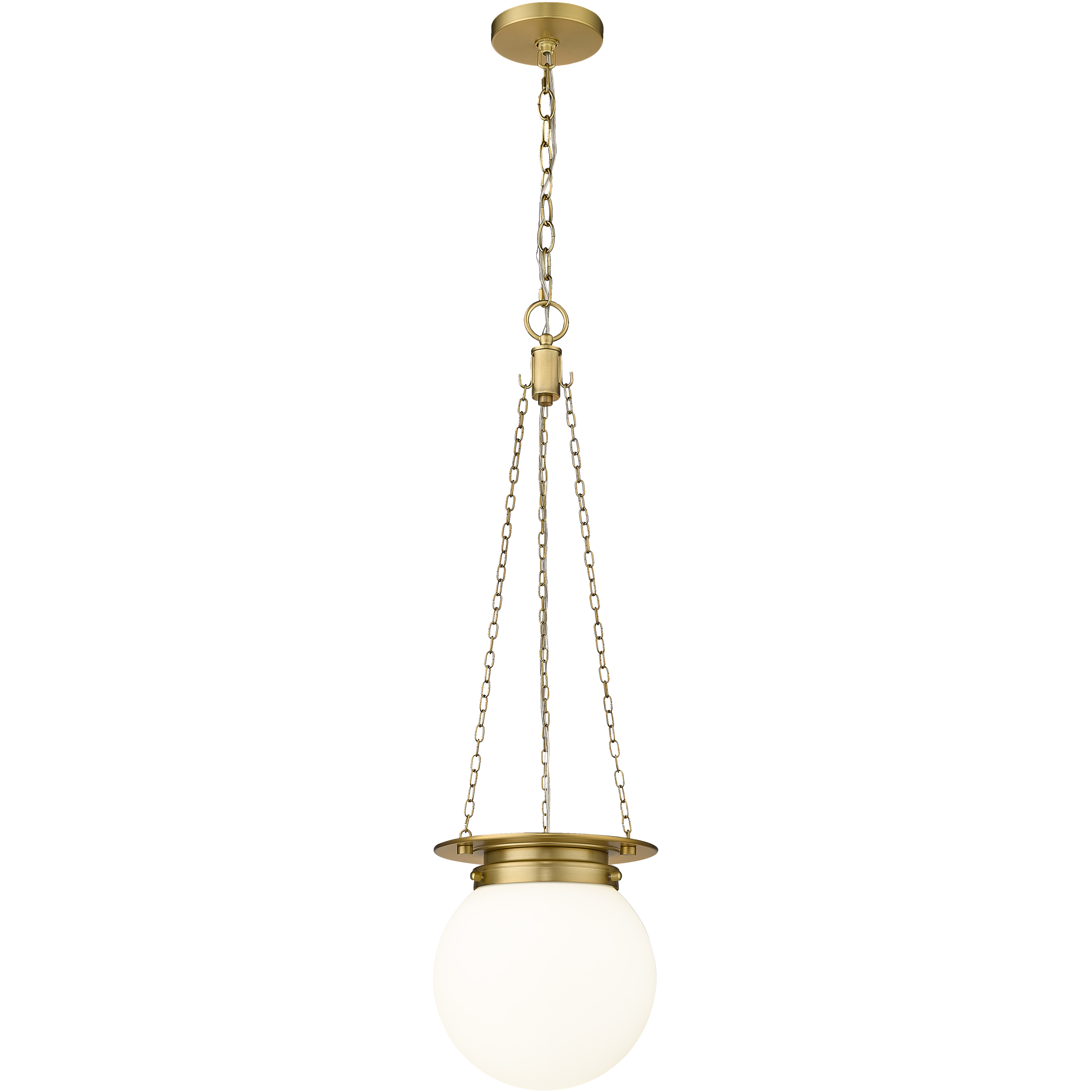 Z-Lite 7505P9-HBR Calhoun 1 Light 9 inch Heritage Brass Pendant Ceiling ...