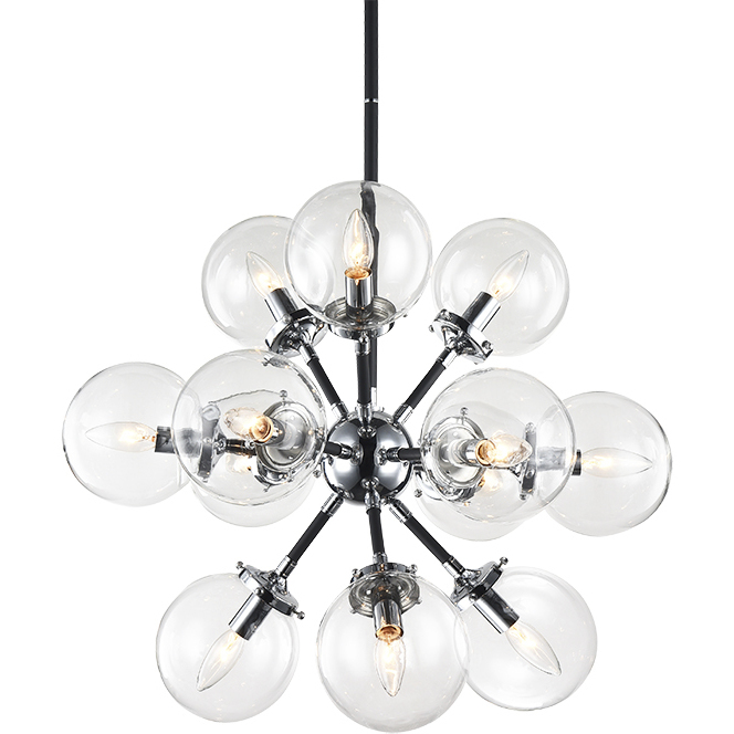 Matteo Lighting C62812CHCL Soleil 12 Light 25 inch Chrome Chandelier ...