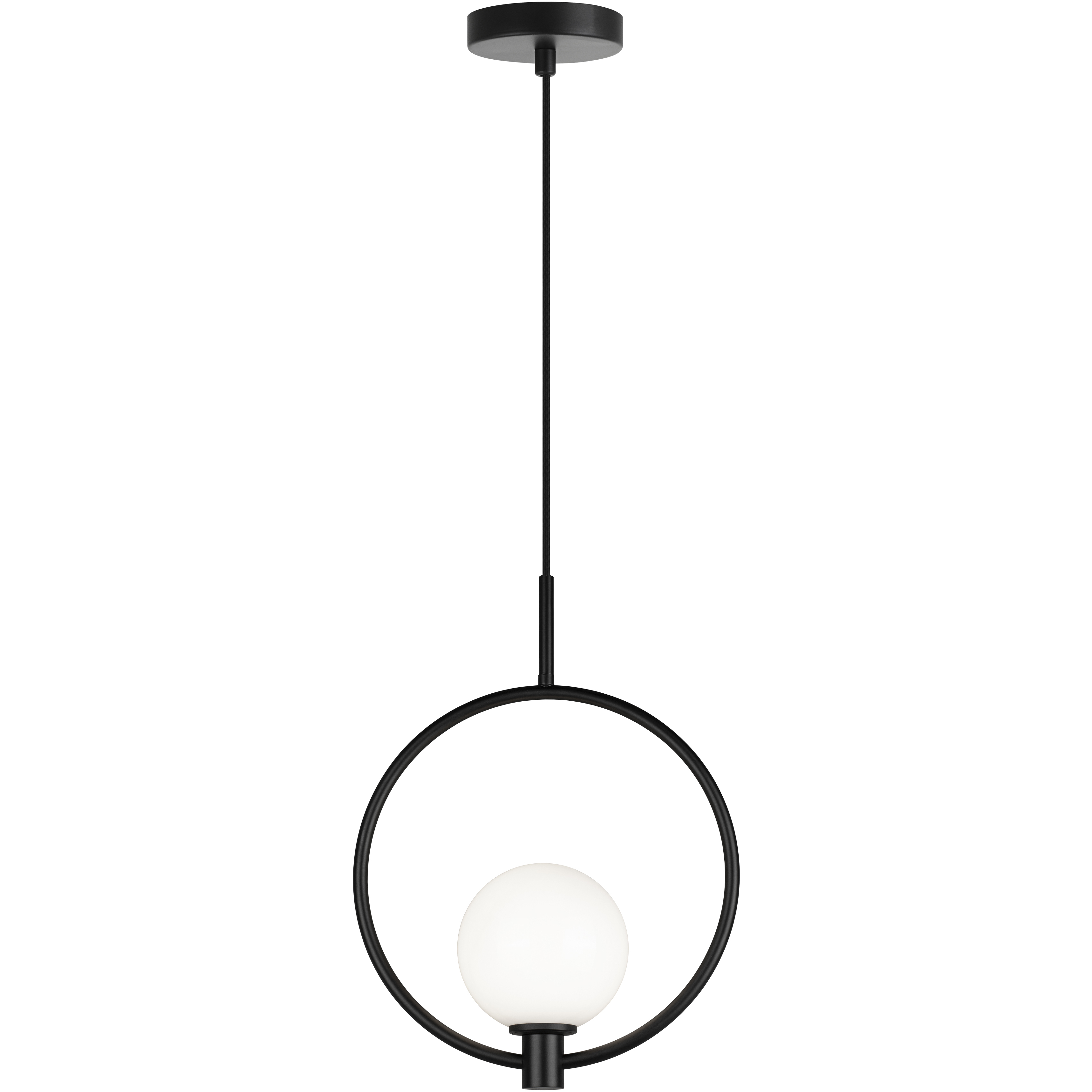 Matteo Lighting C71301BKOP Averley 1 Light 5.38 inch Black Pendant ...