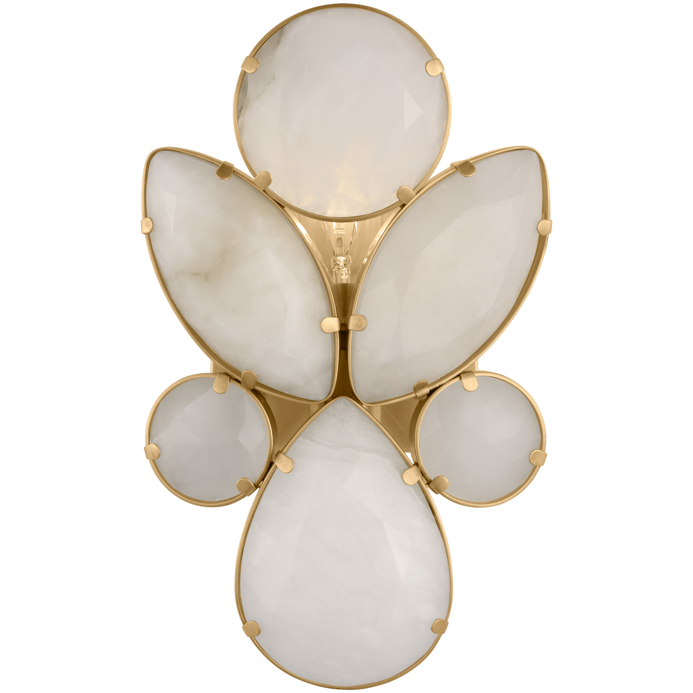 kate spade new york Lloyd 1 Light 6 inch Soft Brass Jeweled Sconce Wall ...