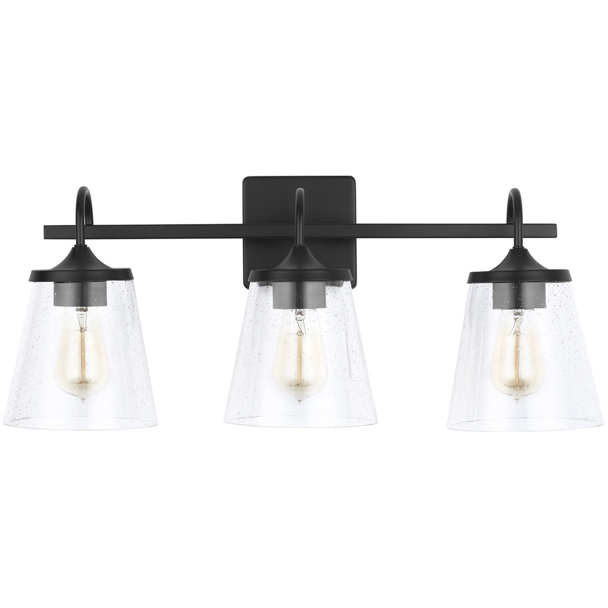 Capital Lighting 139132MB-496 Jayne 3 Light 24.25 inch Matte Black ...