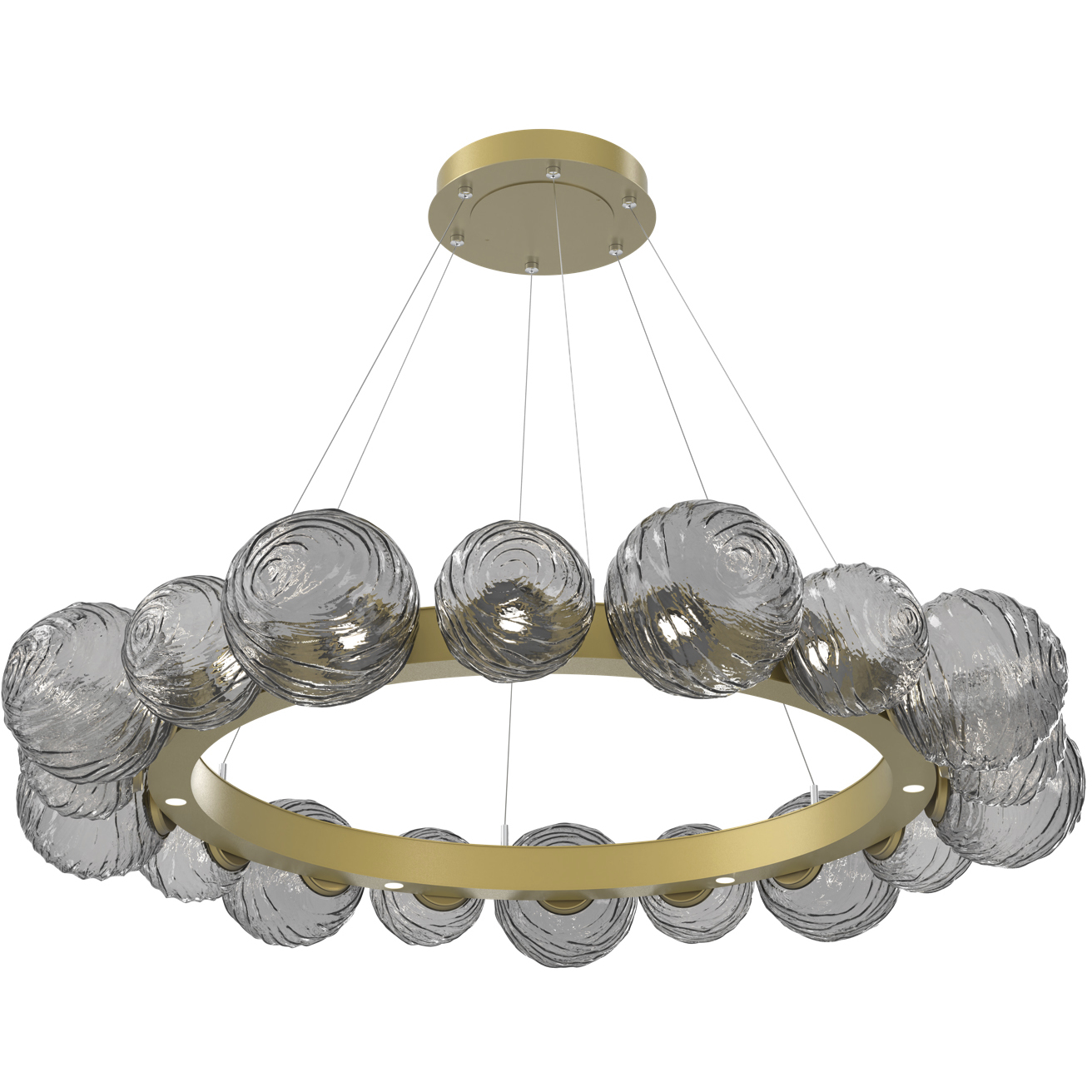 Hammerton Studio CHB0092-51-GB-A-CA1-L3 Gaia LED 48 inch Gilded Brass ...