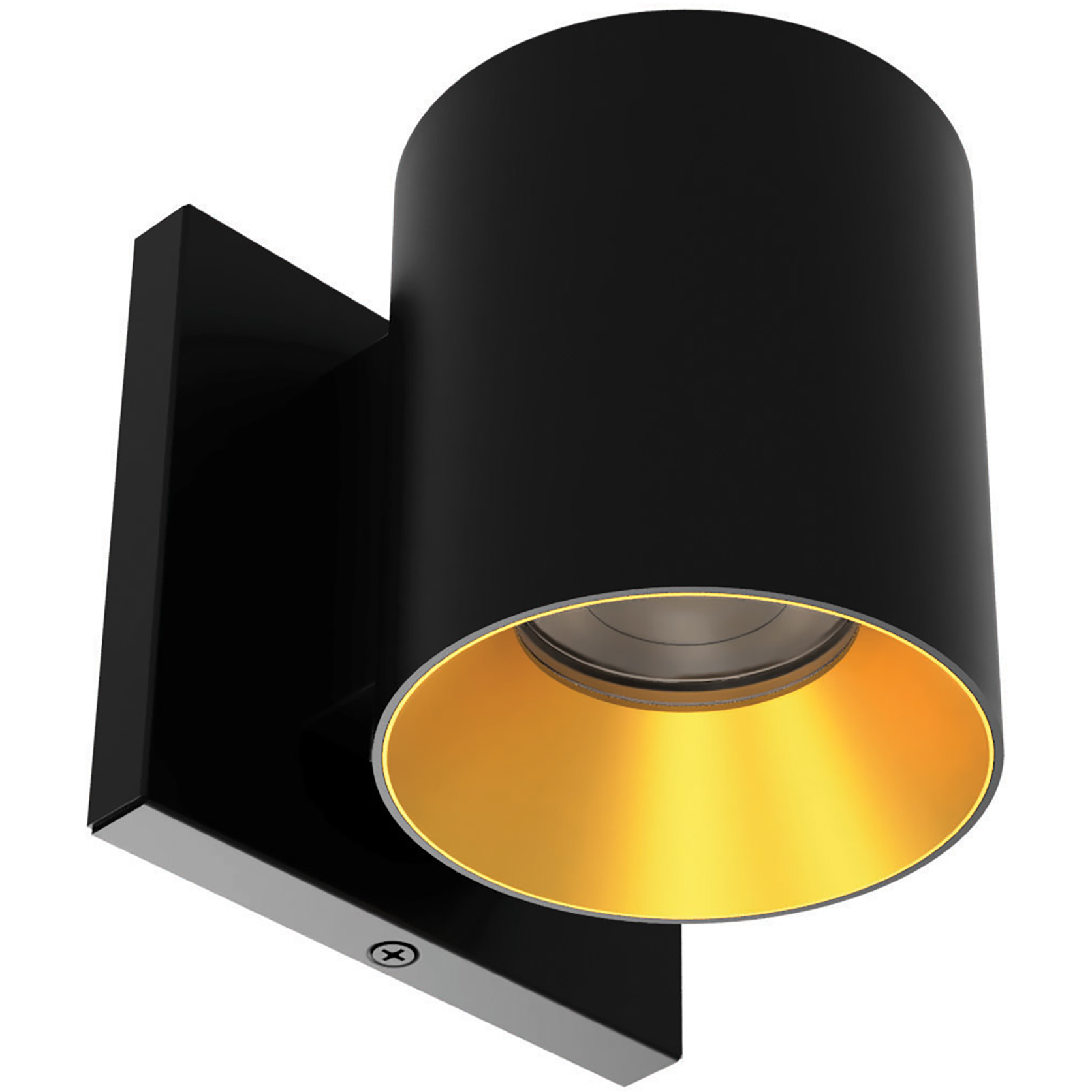 WAC Lighting W4R-FCS-BKGL Zoron LED 4.25 inch Black and Gold Outdoor ...