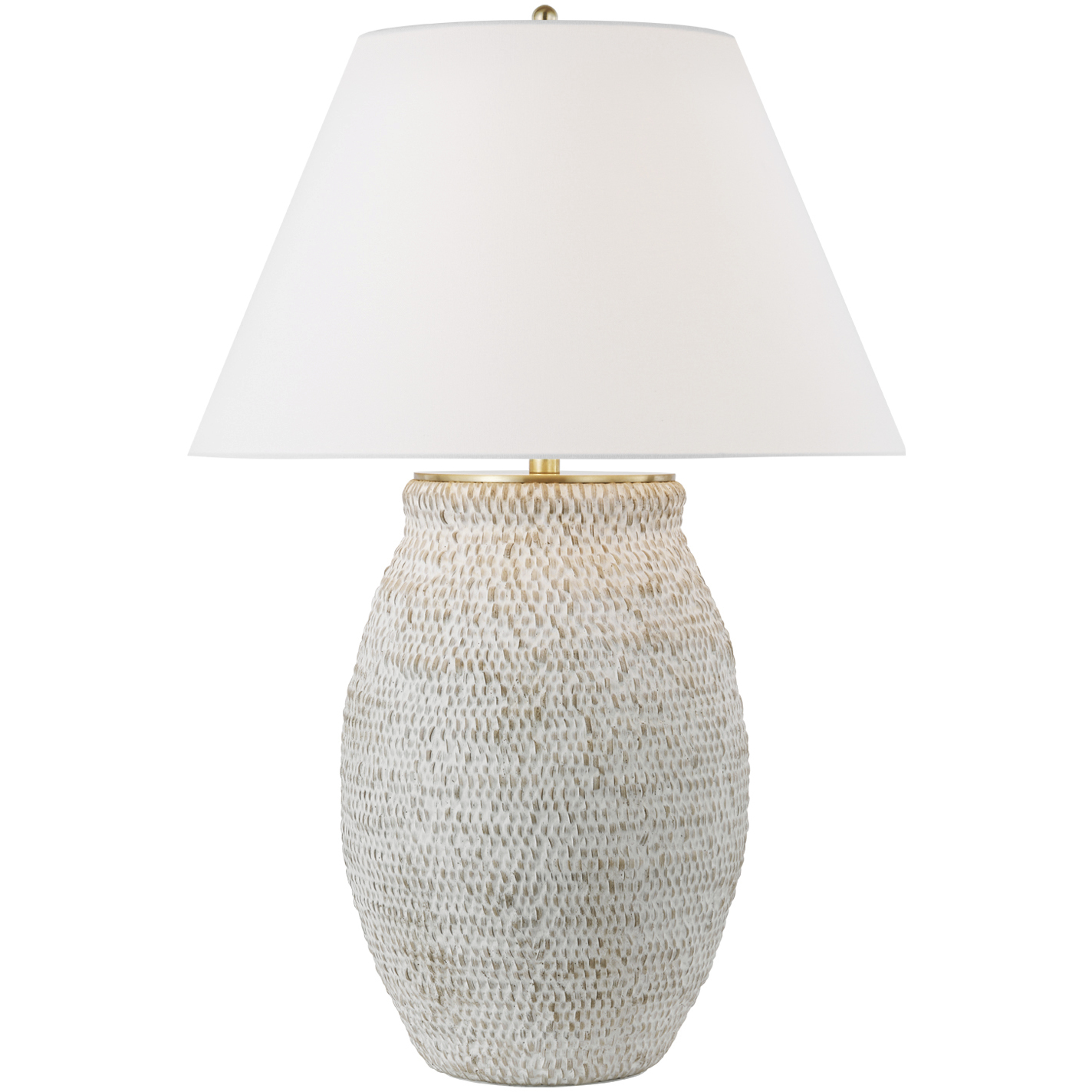 Marie Flanigan Avedon 33 inch 15 watt Plaster White Rattan Table Lamp ...