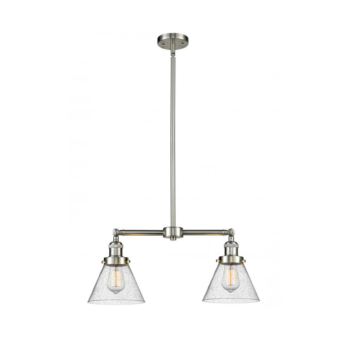 Innovations Lighting 209-SN-G44 Franklin Restoration Large Cone 2 Light ...