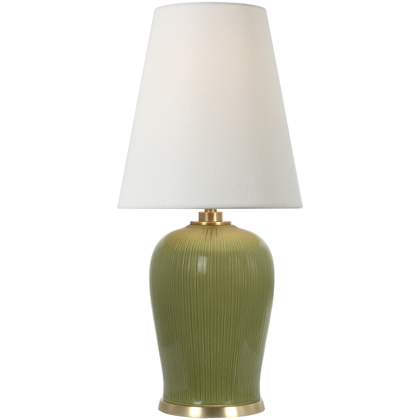 Thomas O'Brien Opera 16 inch 15 watt Light Olive Table Lamp Portable Light