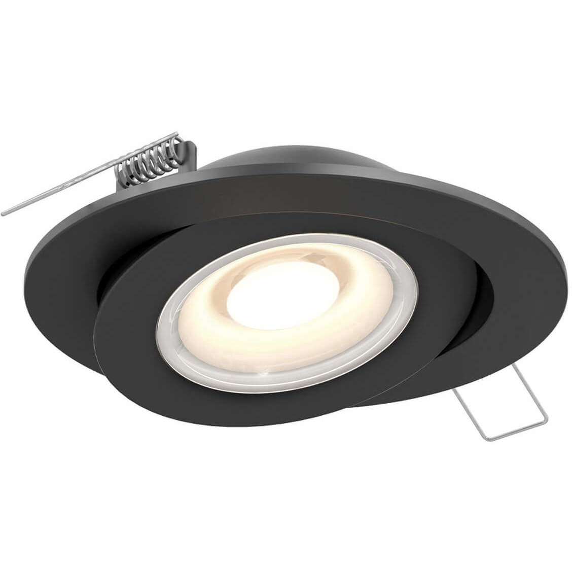 DALS Lighting FGM6-CC-BK Pivot Black Regressed, Flat Gimbal Light