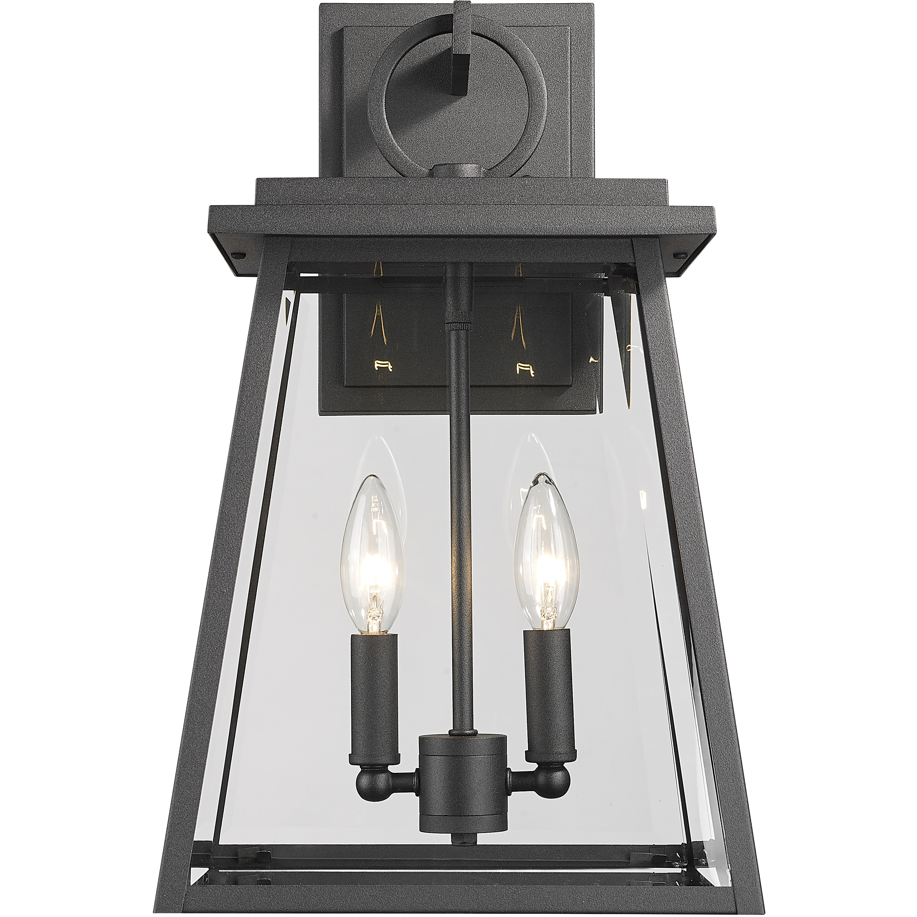 Z-Lite 521M-BK Broughton 2 Light 17.5 inch Black Outdoor Wall Light