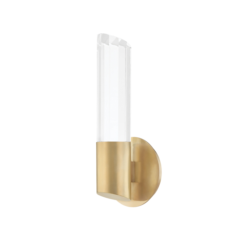 Hudson Valley 6051-AGB Rowe LED 5.5 inch Aged Brass ADA Wall Sconce ...