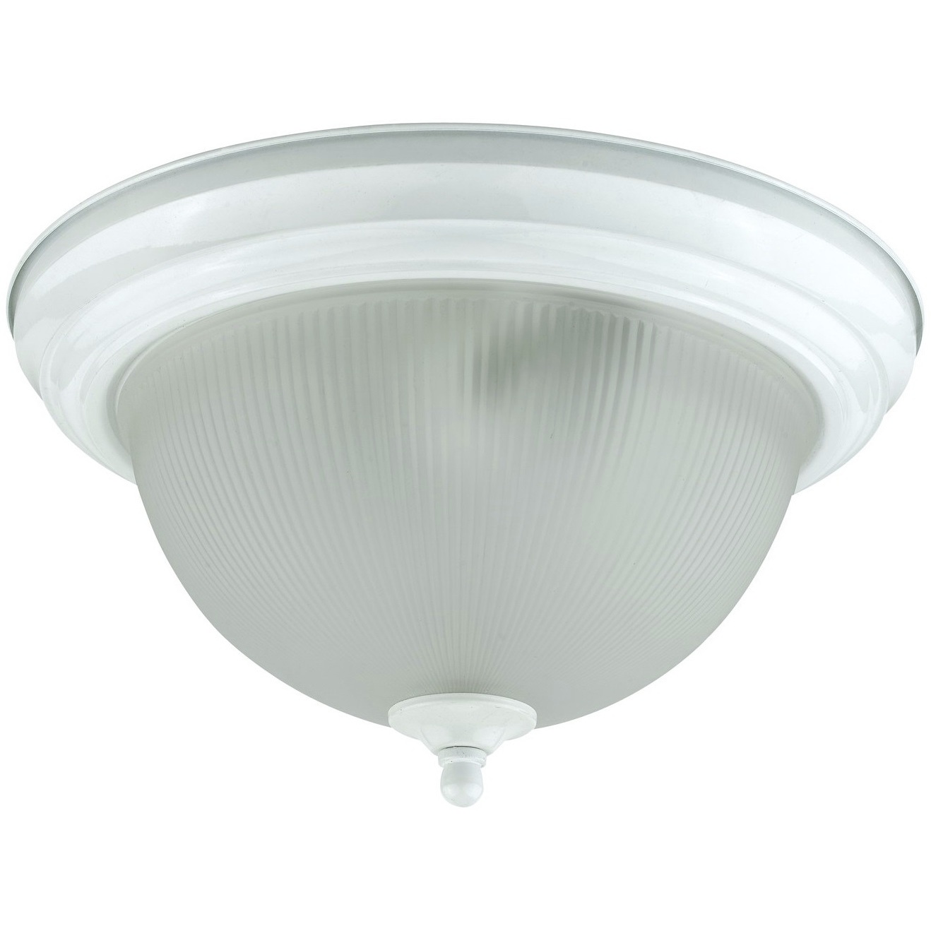 Cal Lighting LA-180S-WH Signature 1 Light 11 inch White Flushmount ...