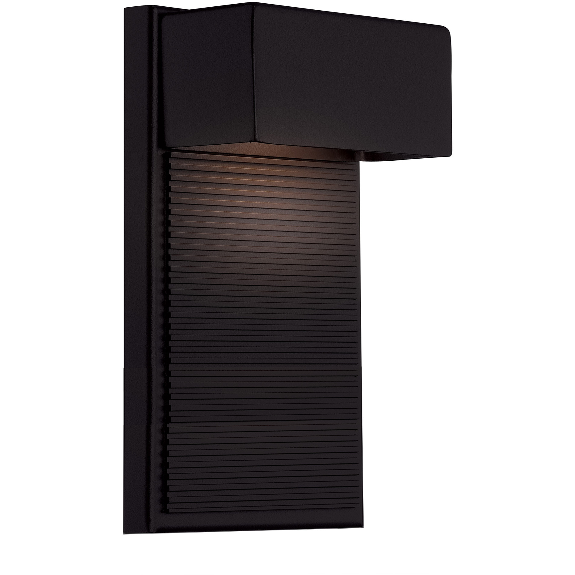 Modern Forms WS-W2312-BK Hiline LED 12 inch Black Outdoor Wall Light in ...
