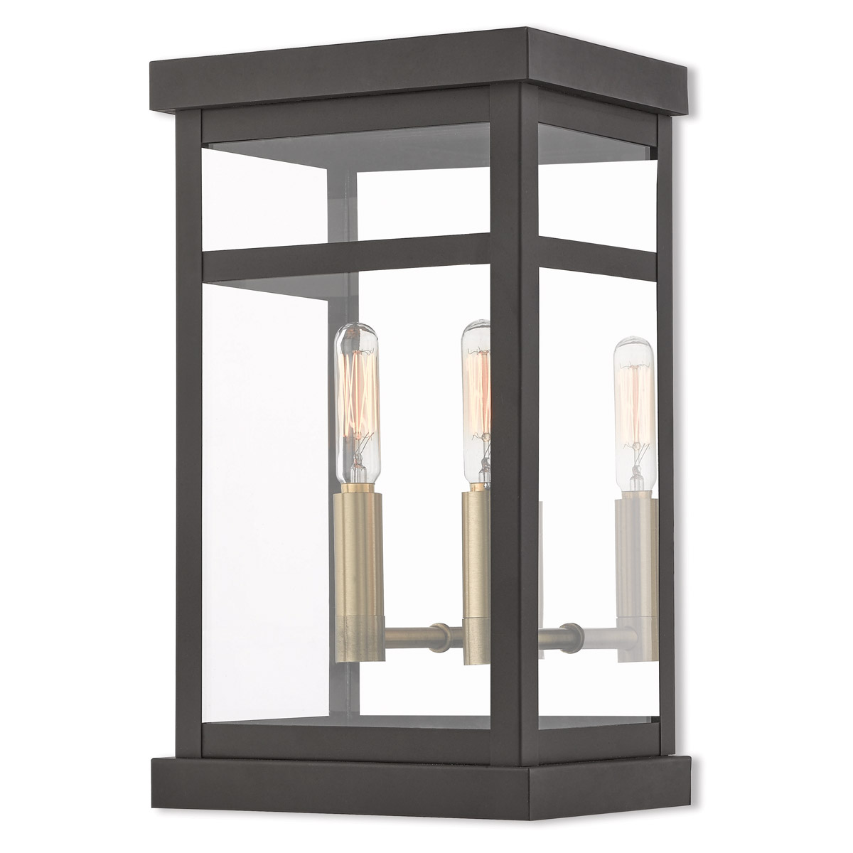 Livex 20702-07 Hopewell 2 Light 13 inch Bronze Outdoor Wall Lantern