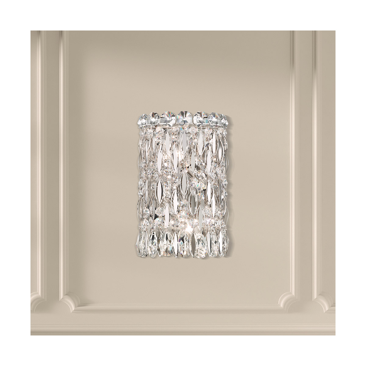 Sarella 2 Light Stainless Steel Wall Sconce Wall Light in Swarovski ...