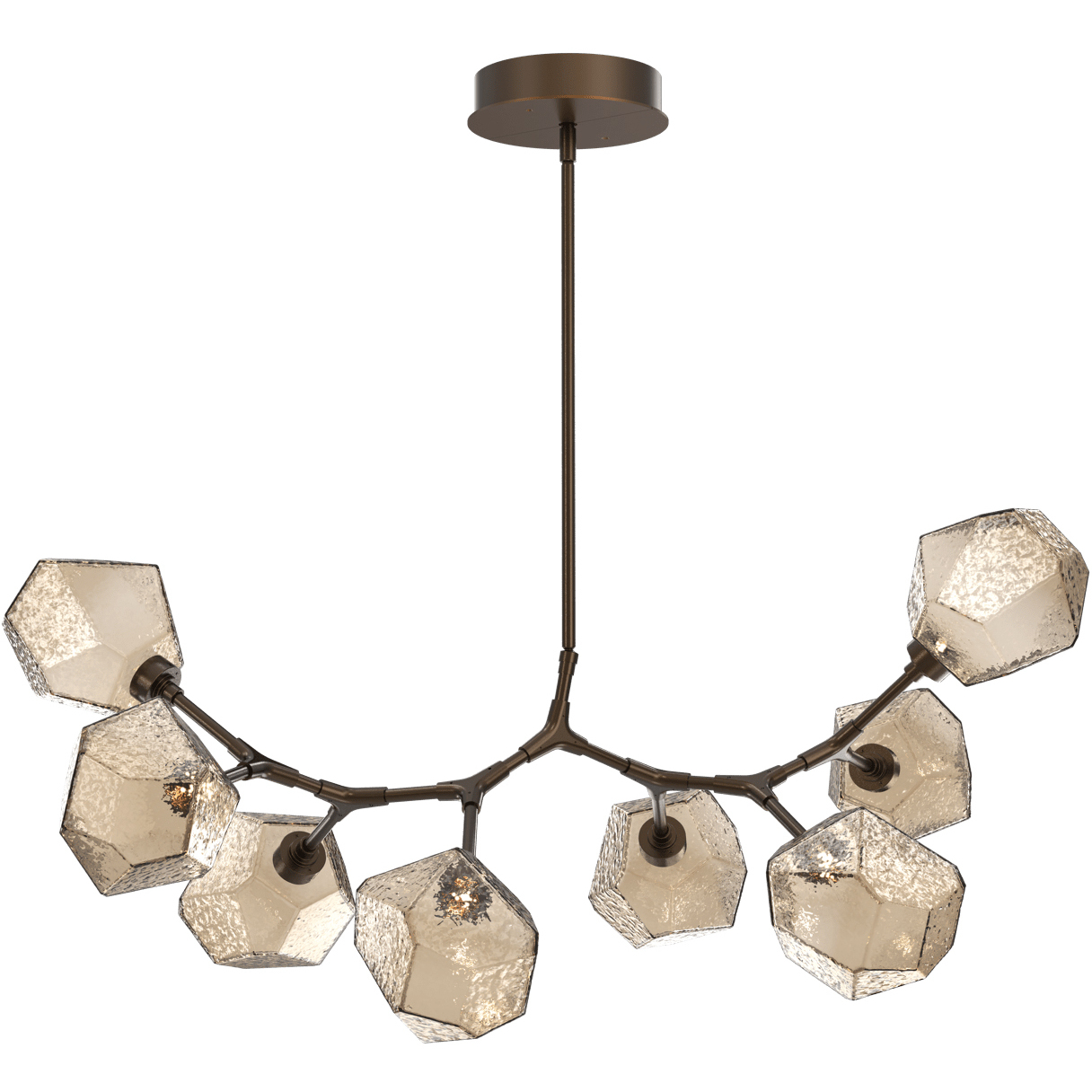 Gem LED 46.2 inch Flat Bronze Linear Pendant Ceiling Light in 2700K LED ...