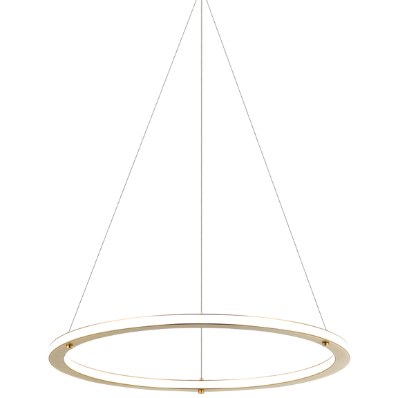 Matteo Lighting C66124BG Victoria LED 24 inch Brushed Gold Pendant ...