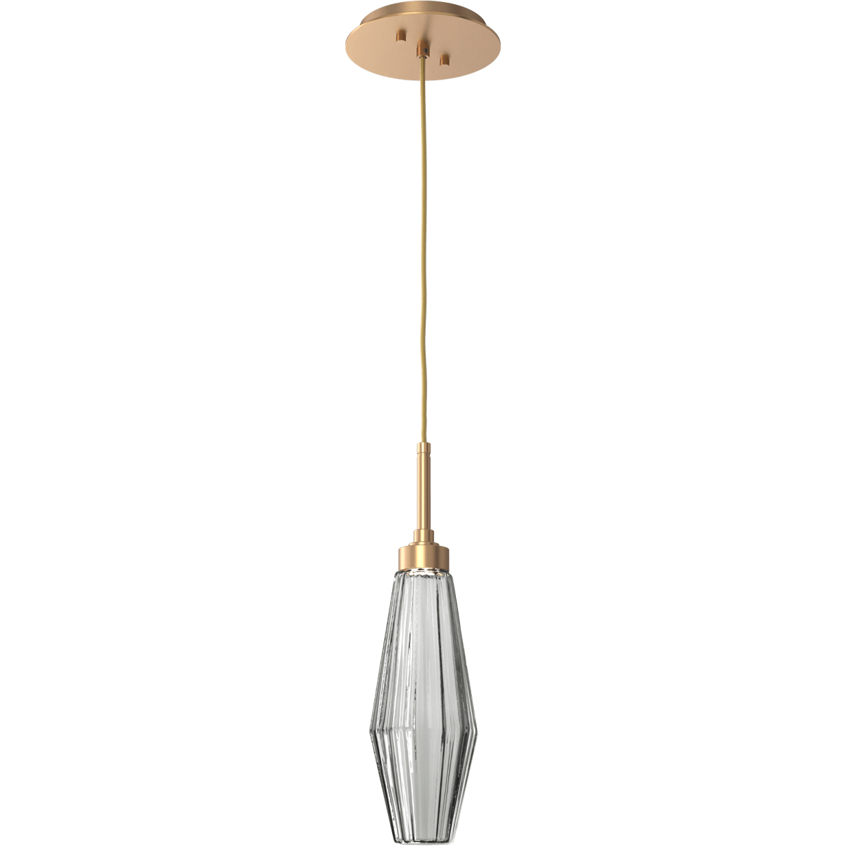 Aalto LED 3.8 inch Novel Brass Pendant Ceiling Light in 3000K LED ...