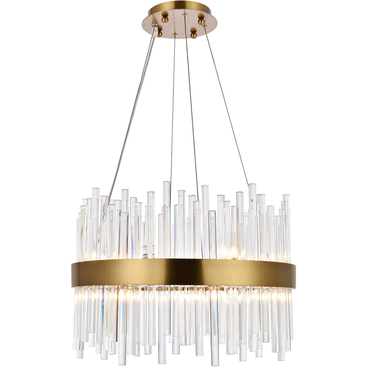 Elegant Lighting 3000D20G Dallas 14 Light 20 inch Gold Chandelier ...