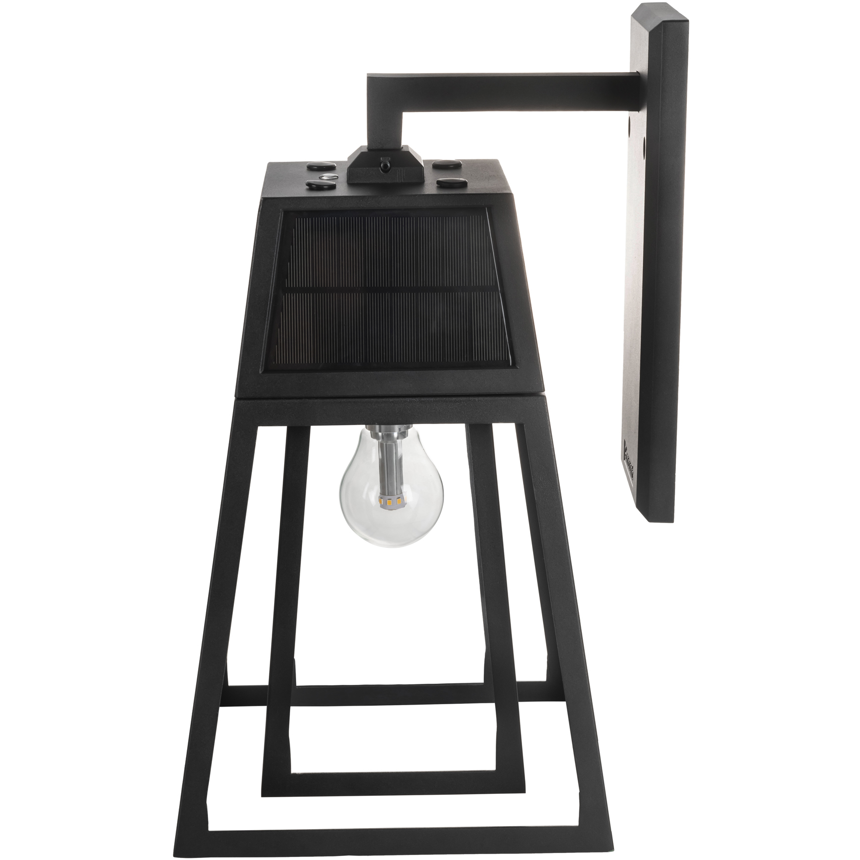 Gama Sonic 66B50010 Aria 1 Light 17 inch Black Solar Wall Light