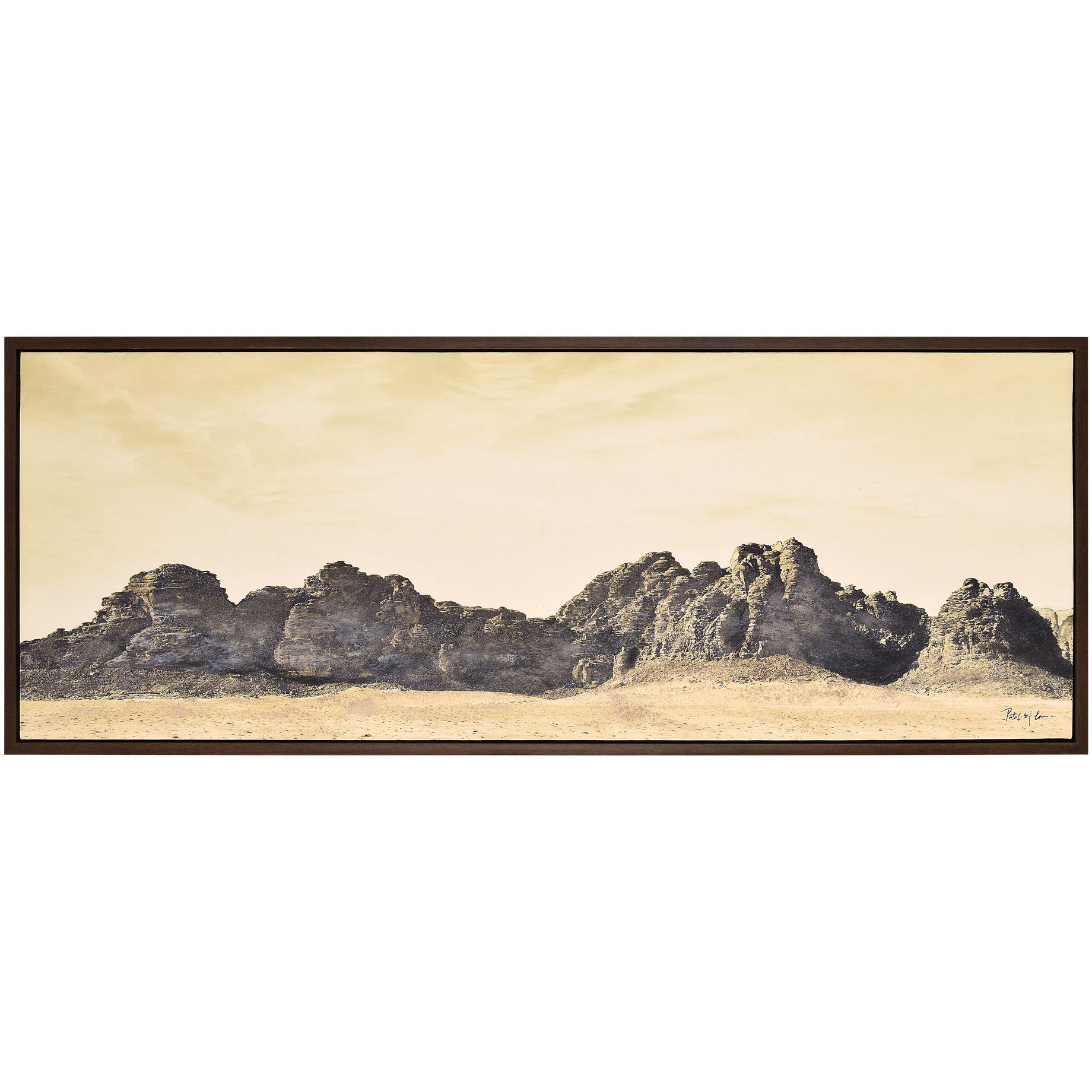 Renwil OL2085 Chason Sand Gel Texture Canvas Art