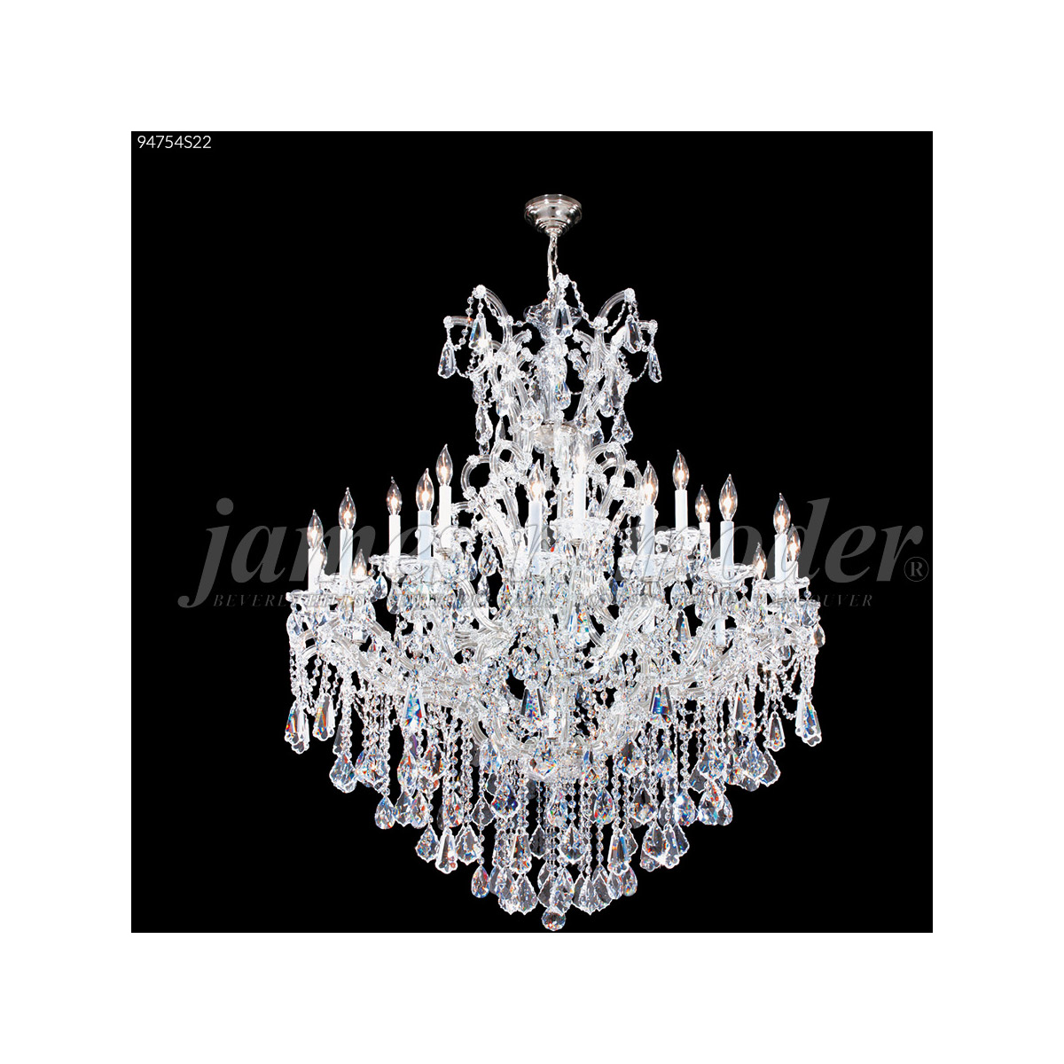 James R. Moder 94754GL22 Maria Theresa Royal 25 Light 46 inch Gold ...