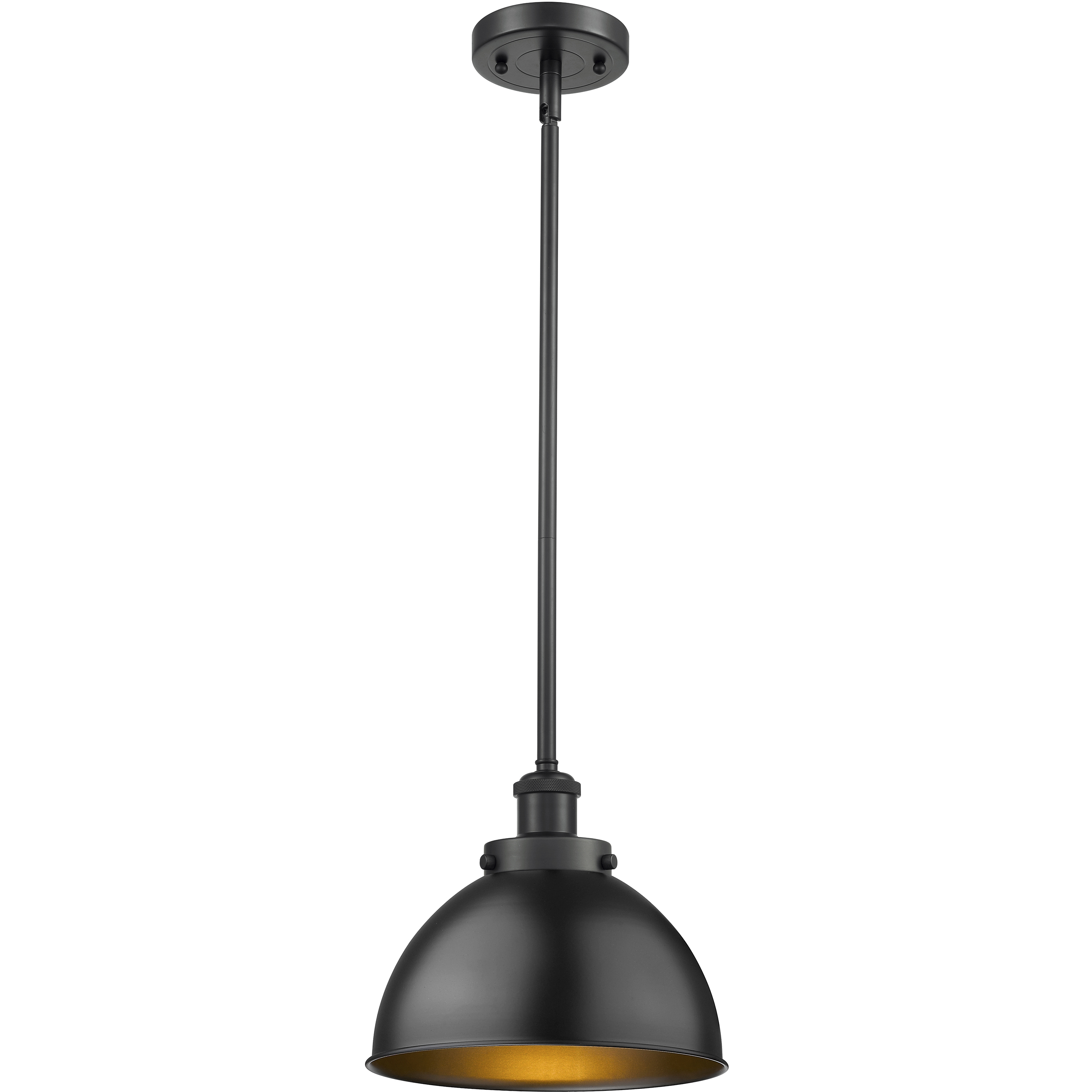 Innovations Lighting 916-1S-BK-MFD-10-BK-LED Ballston Urban LED 10 inch ...