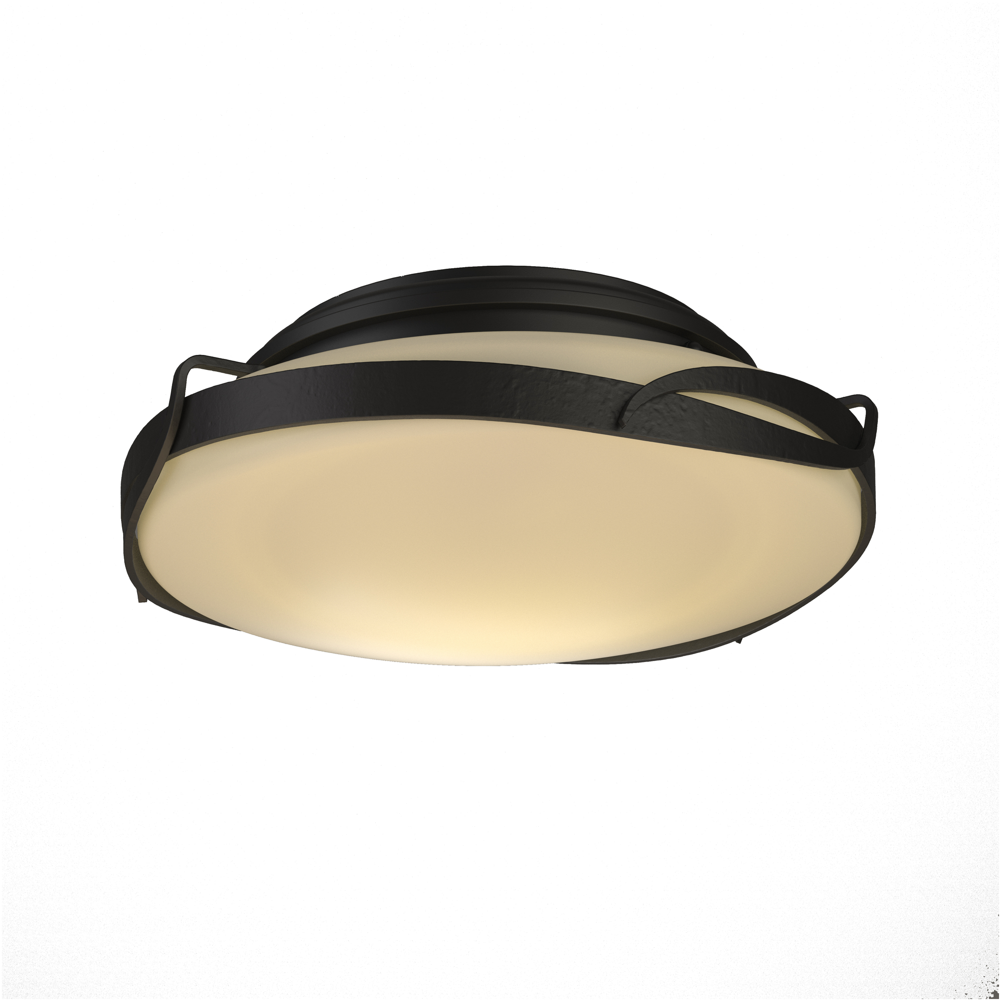 Hubbardton Forge 126740-1012 Flora 2 Light 13.9 inch Black Flush Mount ...