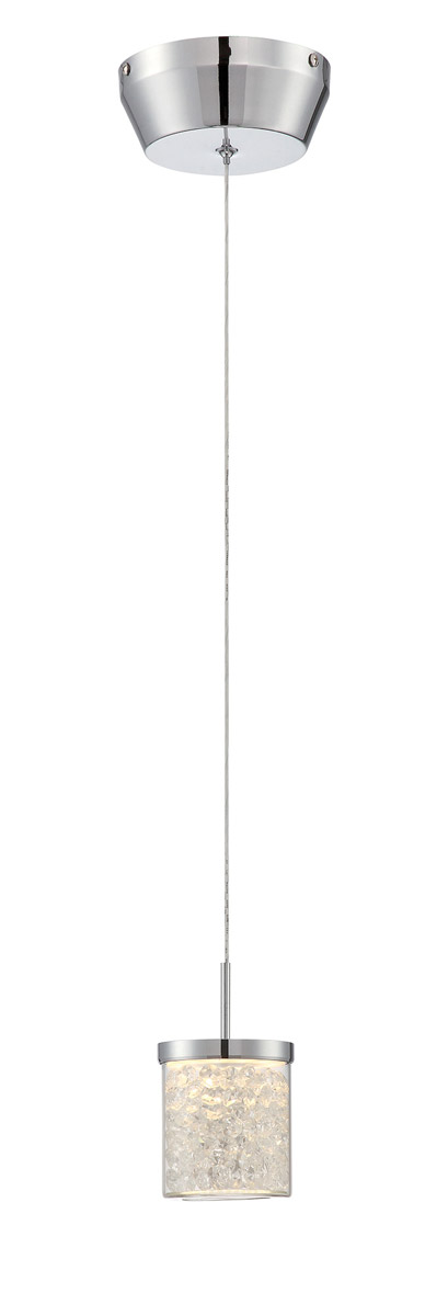 Lite Source LS-19581 Kristen LED 5 inch Chrome Pendant Ceiling Light