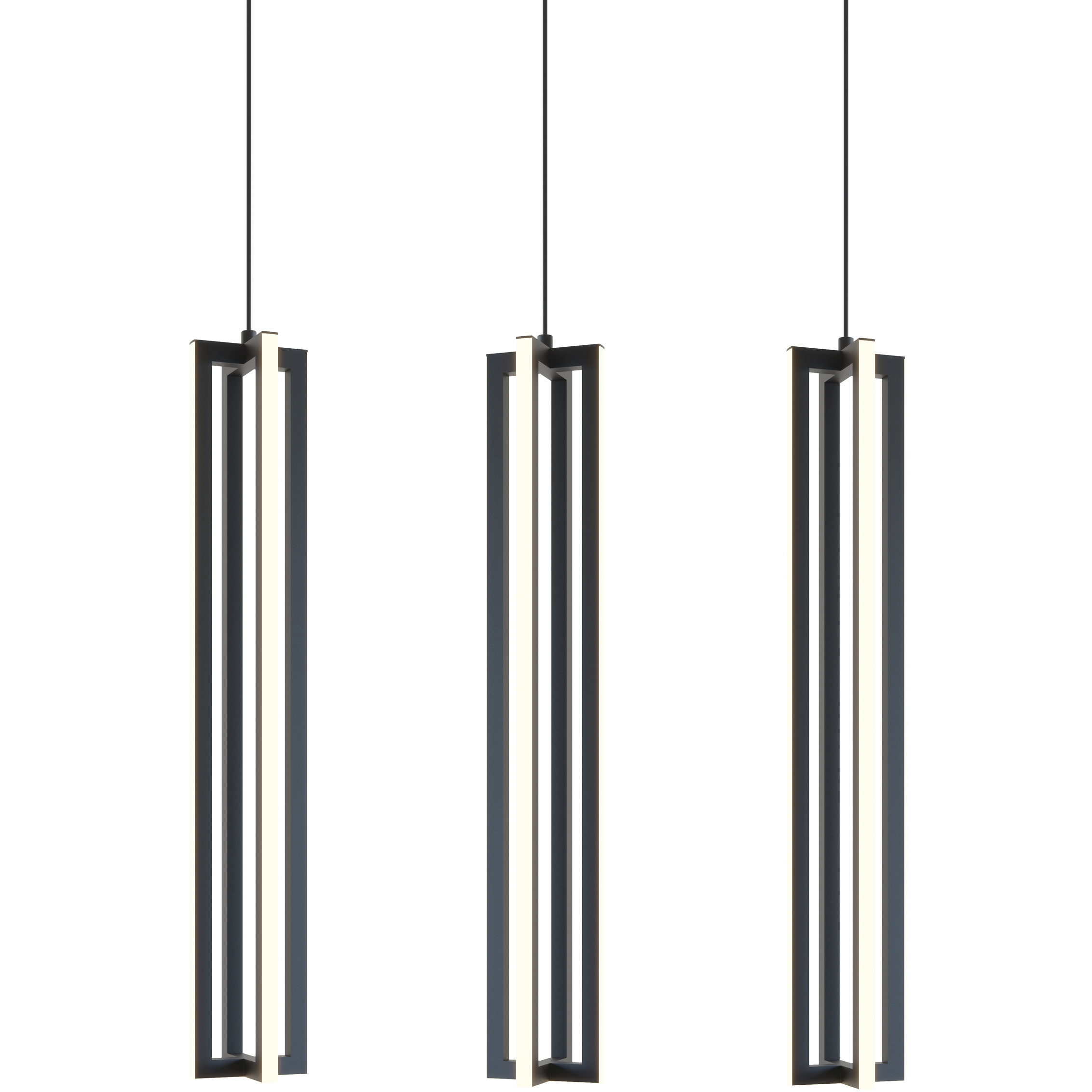 AFX CSSP24L30D1BKLNR3 Cass LED 5 inch Black Linear Pendant Ceiling Light