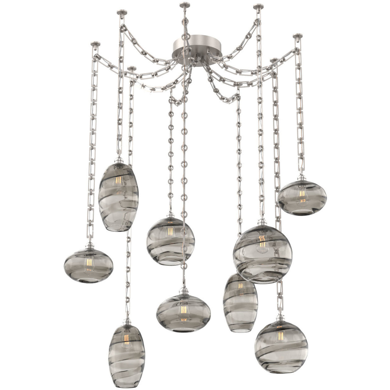 Hammerton Studio SNB0048-09-BS-OS-CH3-E2 Misto 9 Light 15.5 inch Beige ...