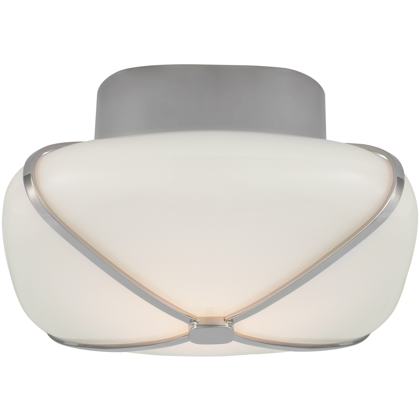 Champalimaud Fondant LED 7.75 inch Polished Nickel Flush Mount Ceiling ...