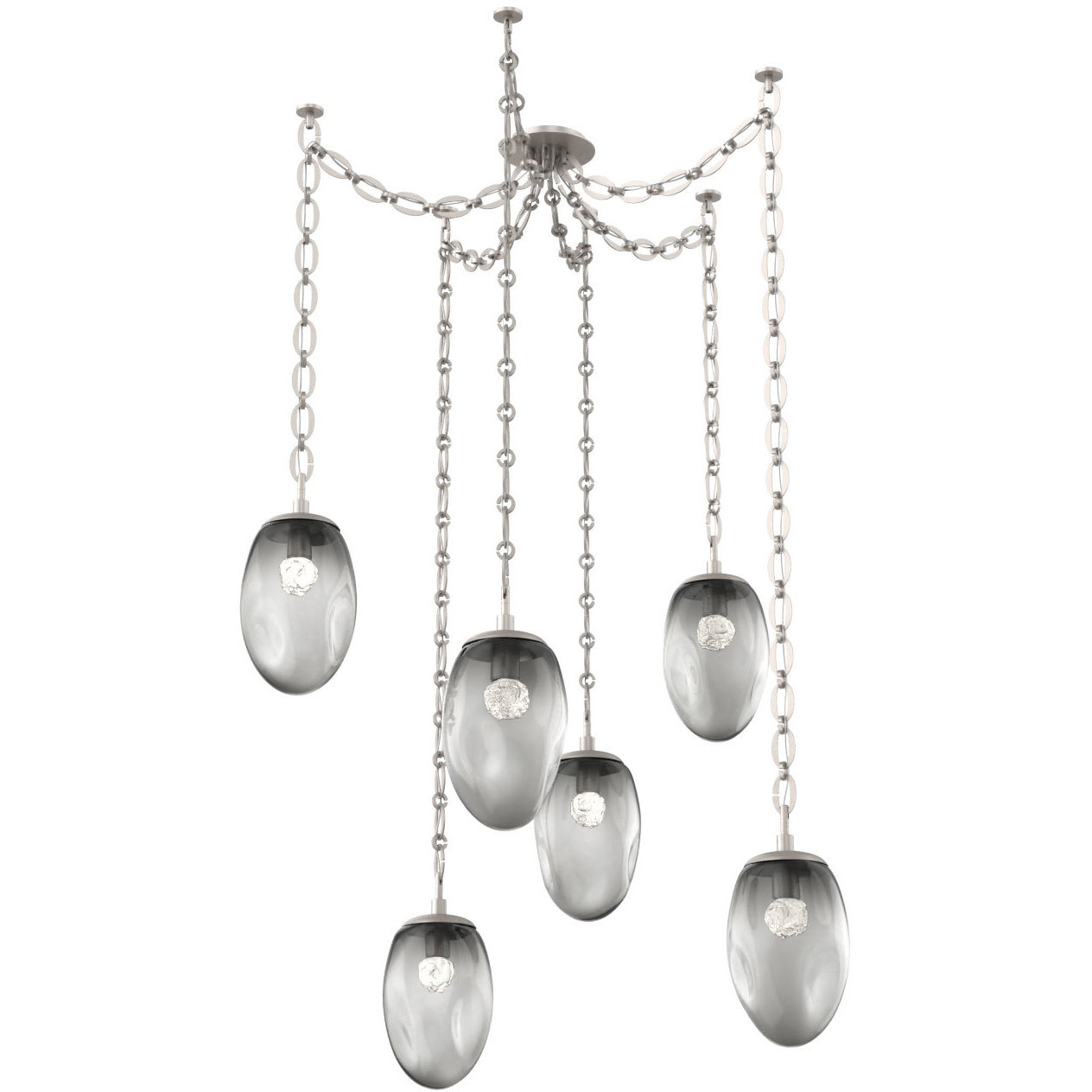 Hammerton Studio SNB0067-06-BS-FS-CH2-L1 Meteo LED 17 inch Beige Silver ...