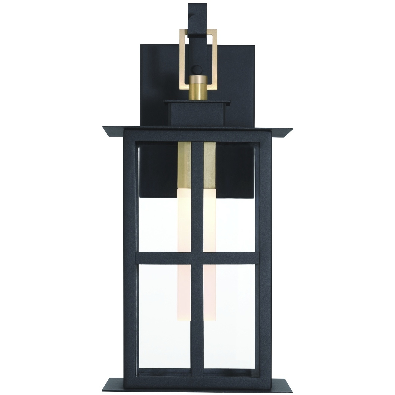 Eurofase 47200-012 Greyson 1 Light 16 inch Brass and Black Outdoor Wall ...