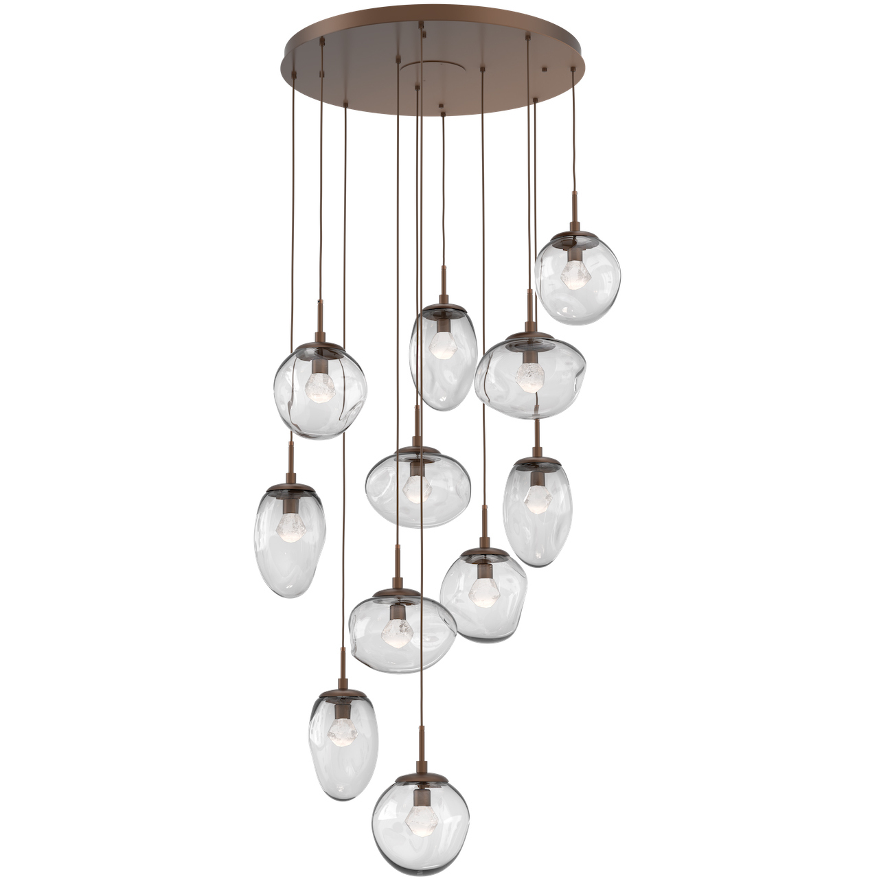 Cosmos LED LED 37.8 inch Burnished Bronze Chandelier Ceiling Light ...