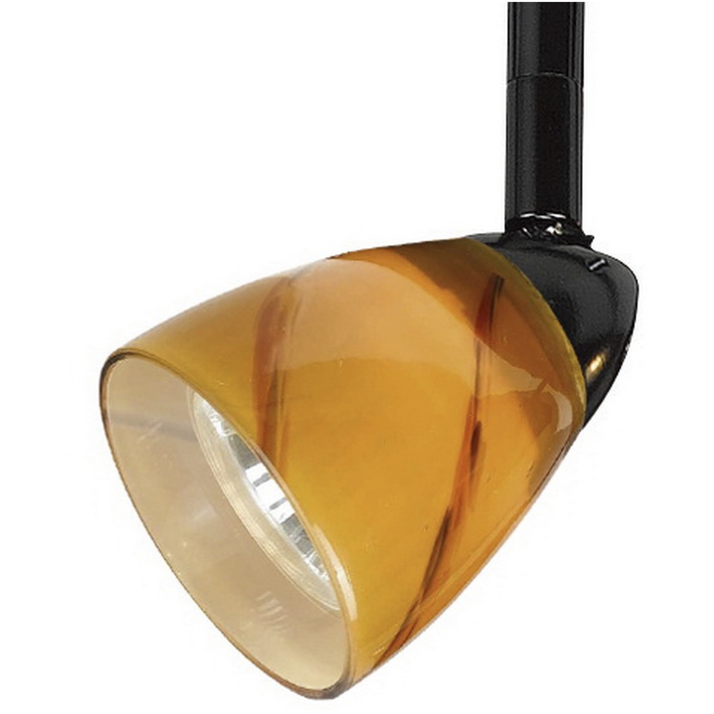 Cal Lighting HT-954-BK/YELS Serpentine 1 Light 120V Black Track Head ...
