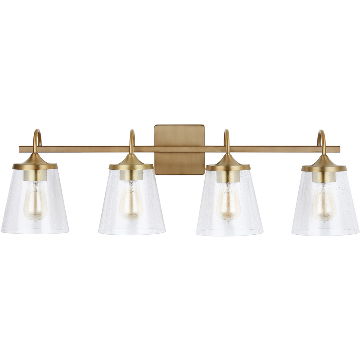 Capital Lighting 139142AD-496 Jayne 4 Light 33.25 inch Aged Brass ...