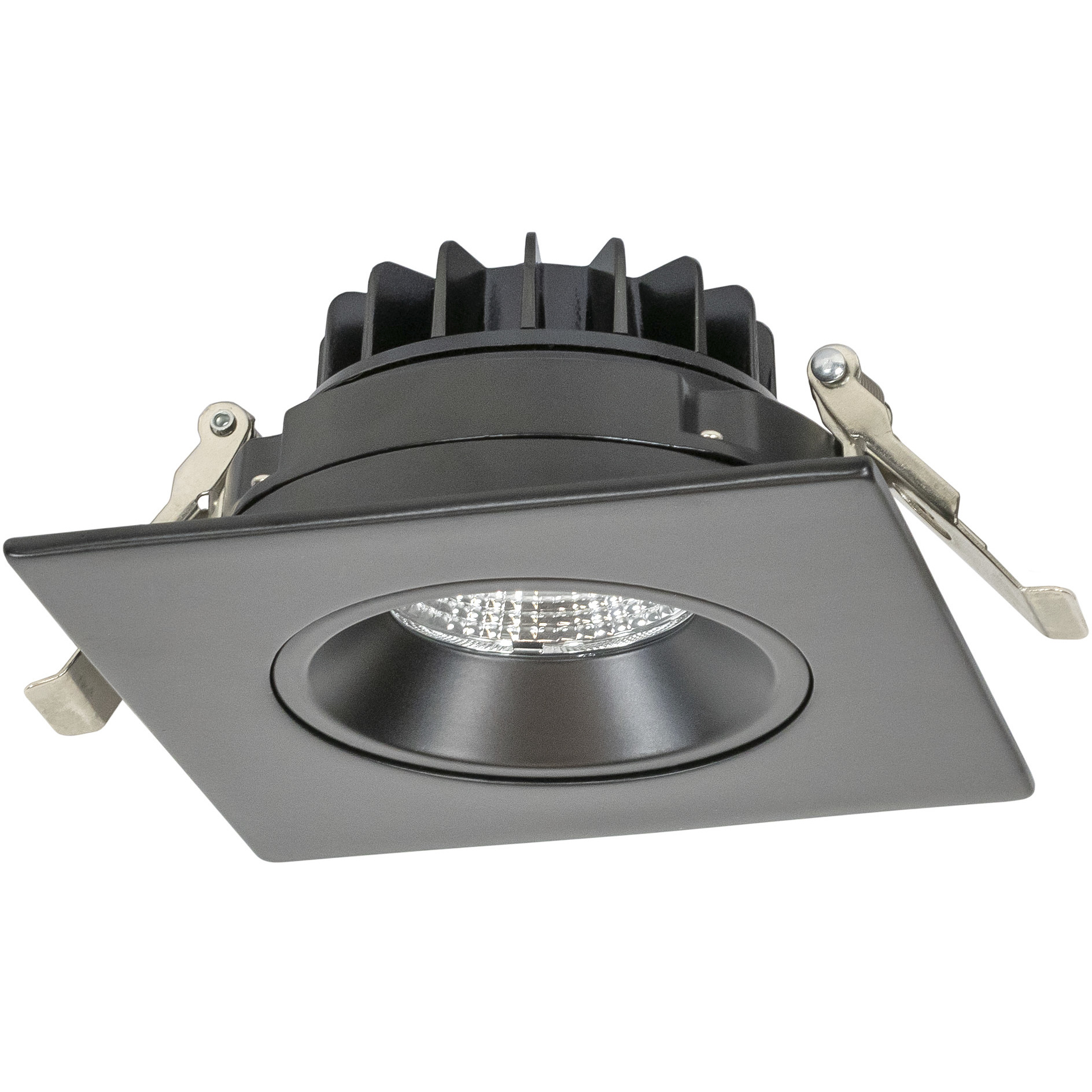 Jesco RLF-4412-SW5-BK Luke Black Downlight, Square