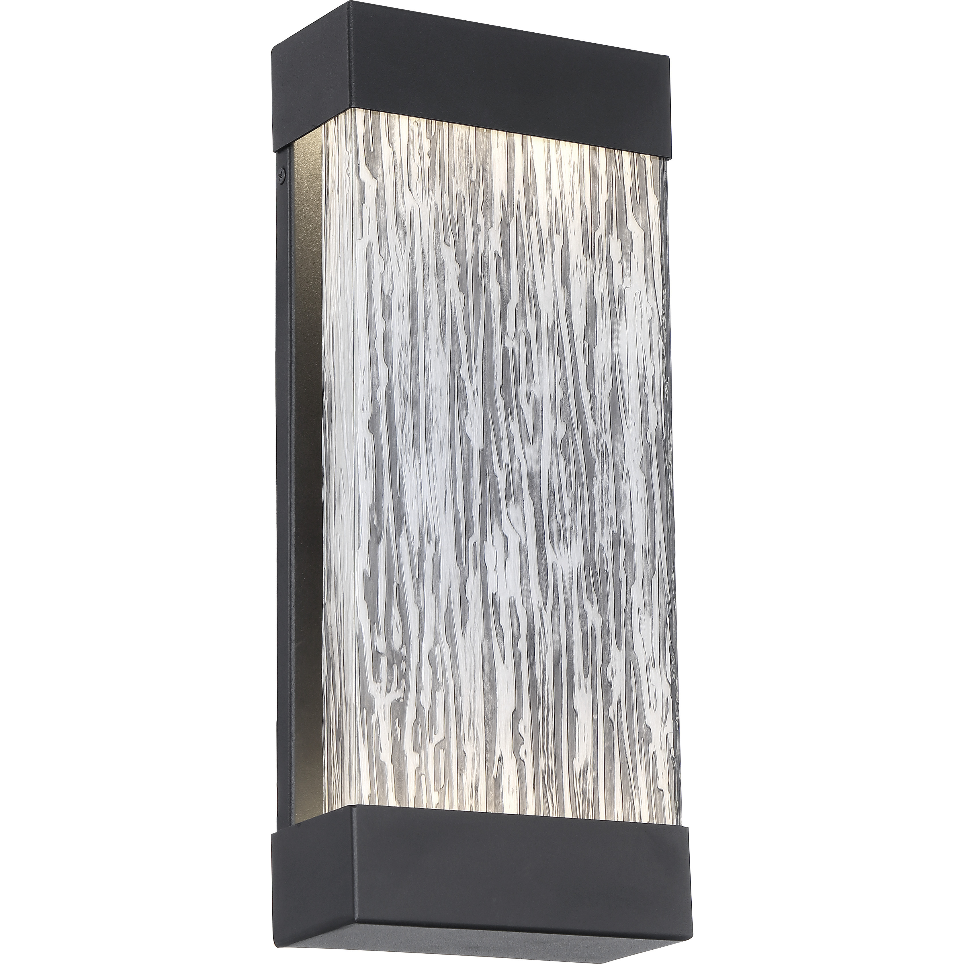 Eurofase 35892-014 Tiffany LED 16.5 inch Black Outdoor Wall Sconce, Large