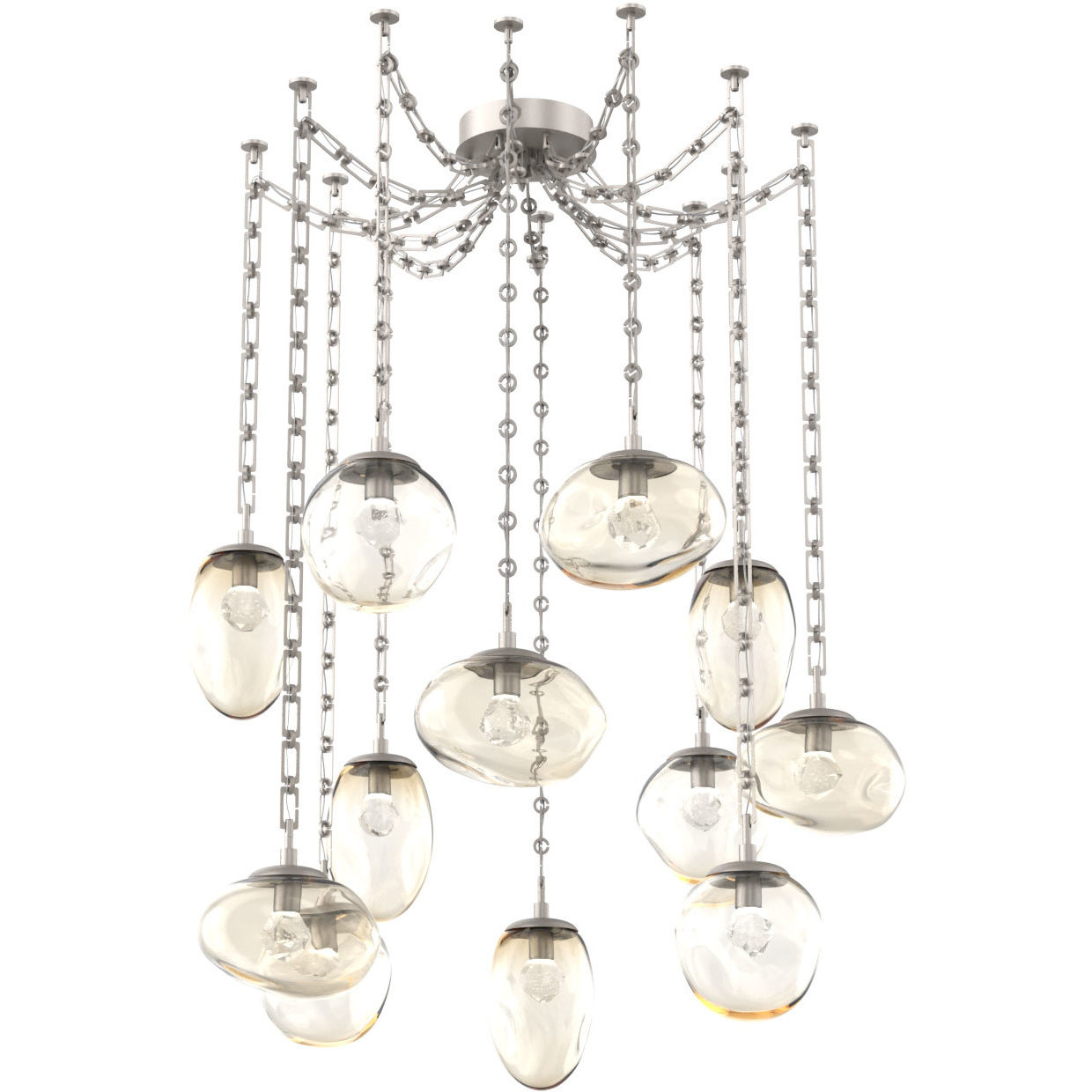 Hammerton Studio SNB0069-12-BS-ZA-CH3-L3 Cosmos LED 17 inch Beige ...