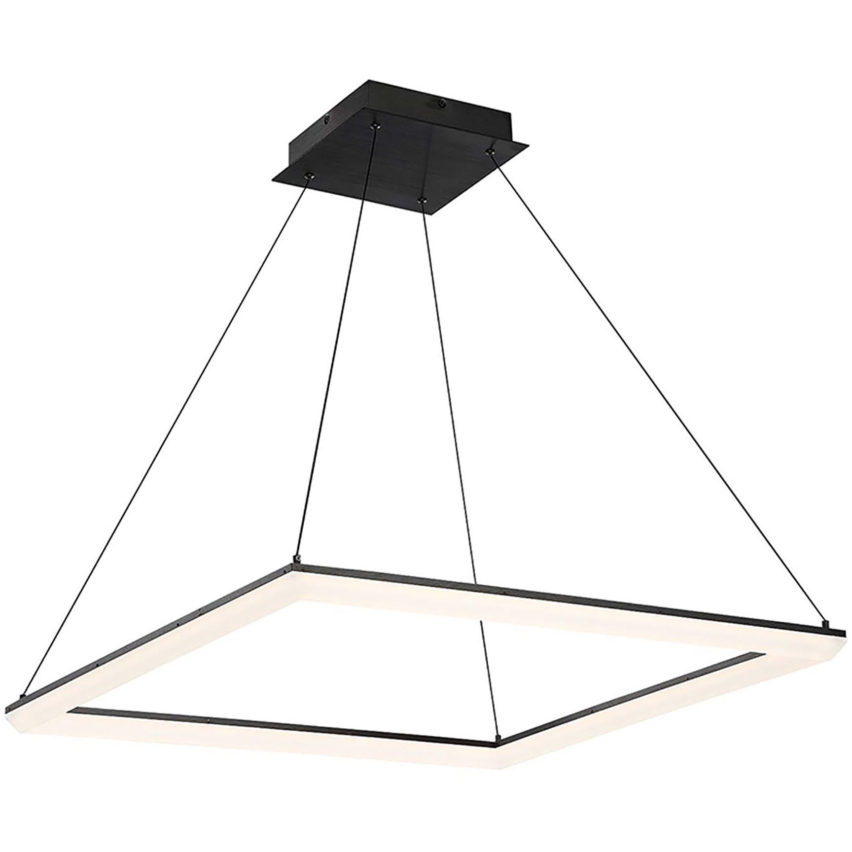 WAC Lighting PD-29828-BK Frame LED 28 inch Black Pendant Ceiling Light ...