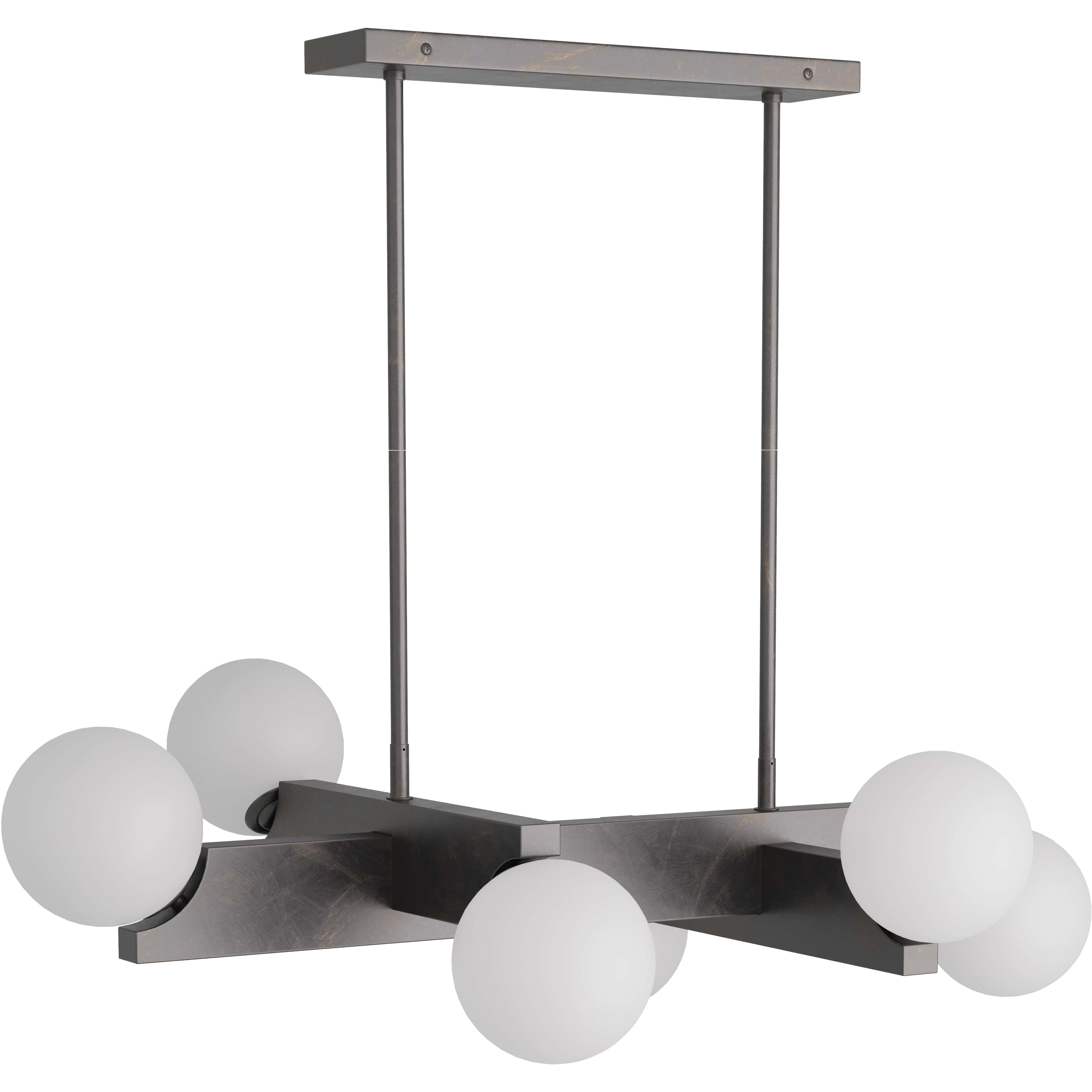 Tallow 6 Light 46 inch English Bronze Linear Chandelier Ceiling Light