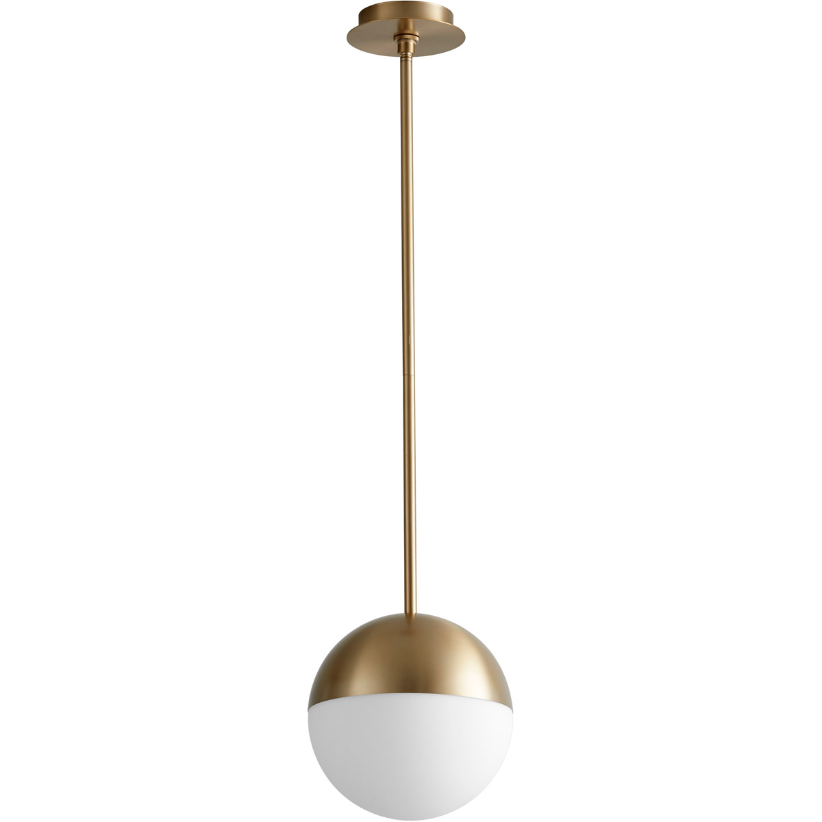 Oxygen Lighting 3-6902-40 Mondo LED 10 inch Aged Brass Pendant Ceiling ...